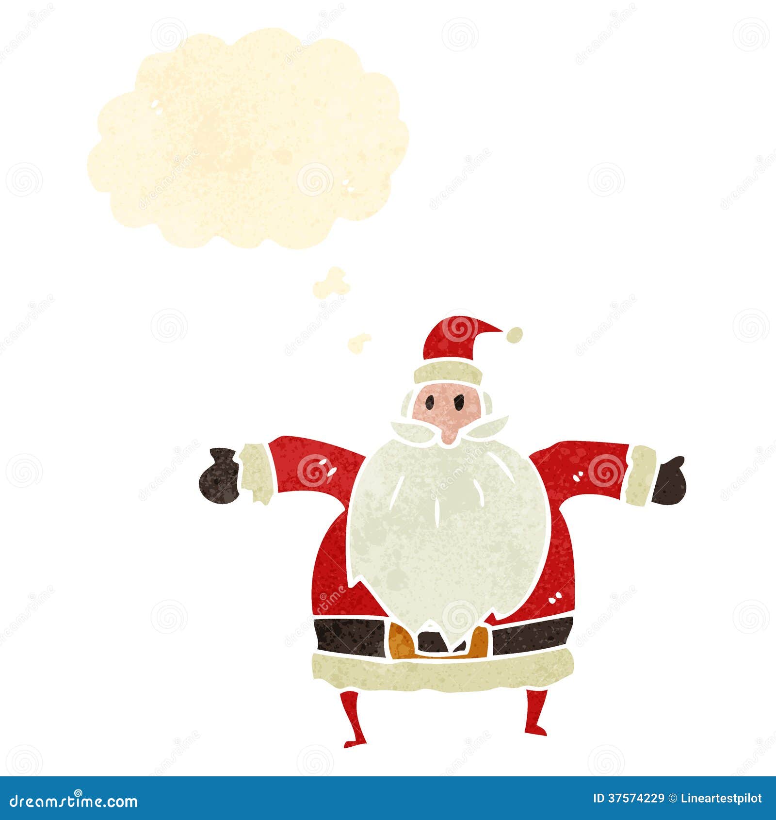 Retro cartoon santa claus stock vector. Illustration of cartoon - 37574229