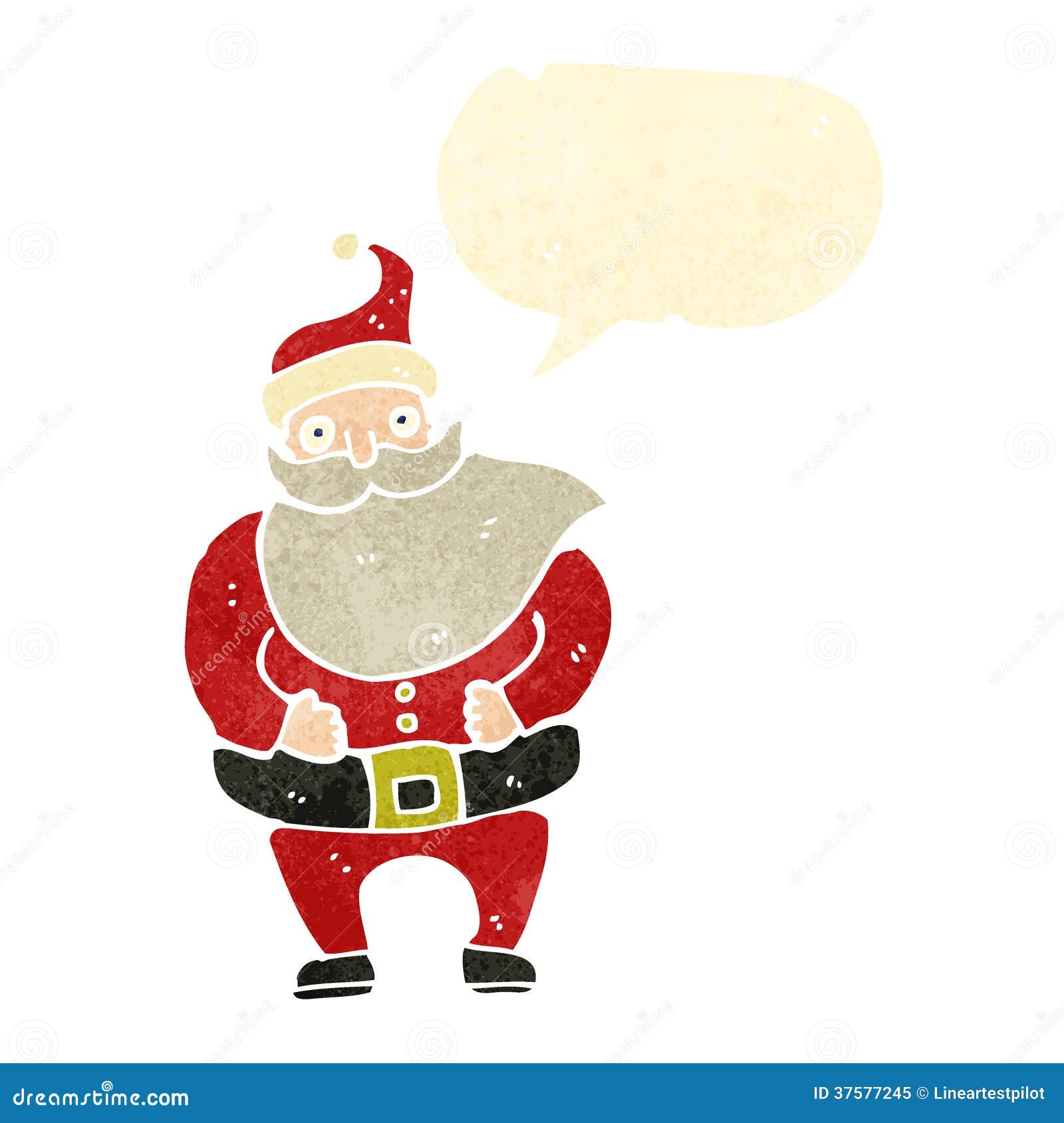 Retro cartoon santa claus stock vector. Illustration of christmas ...