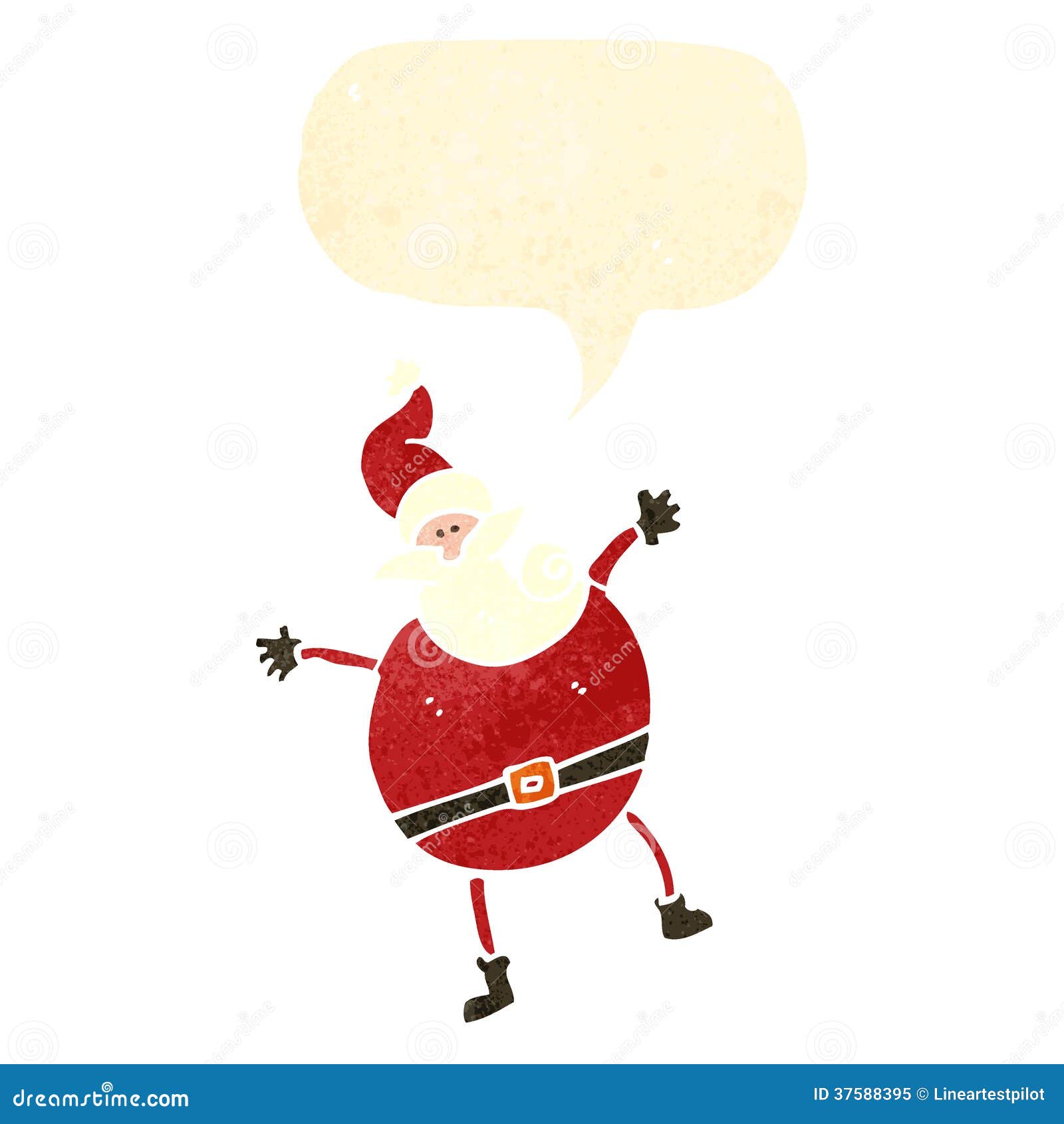 Retro cartoon santa claus stock vector. Illustration of father - 37588395