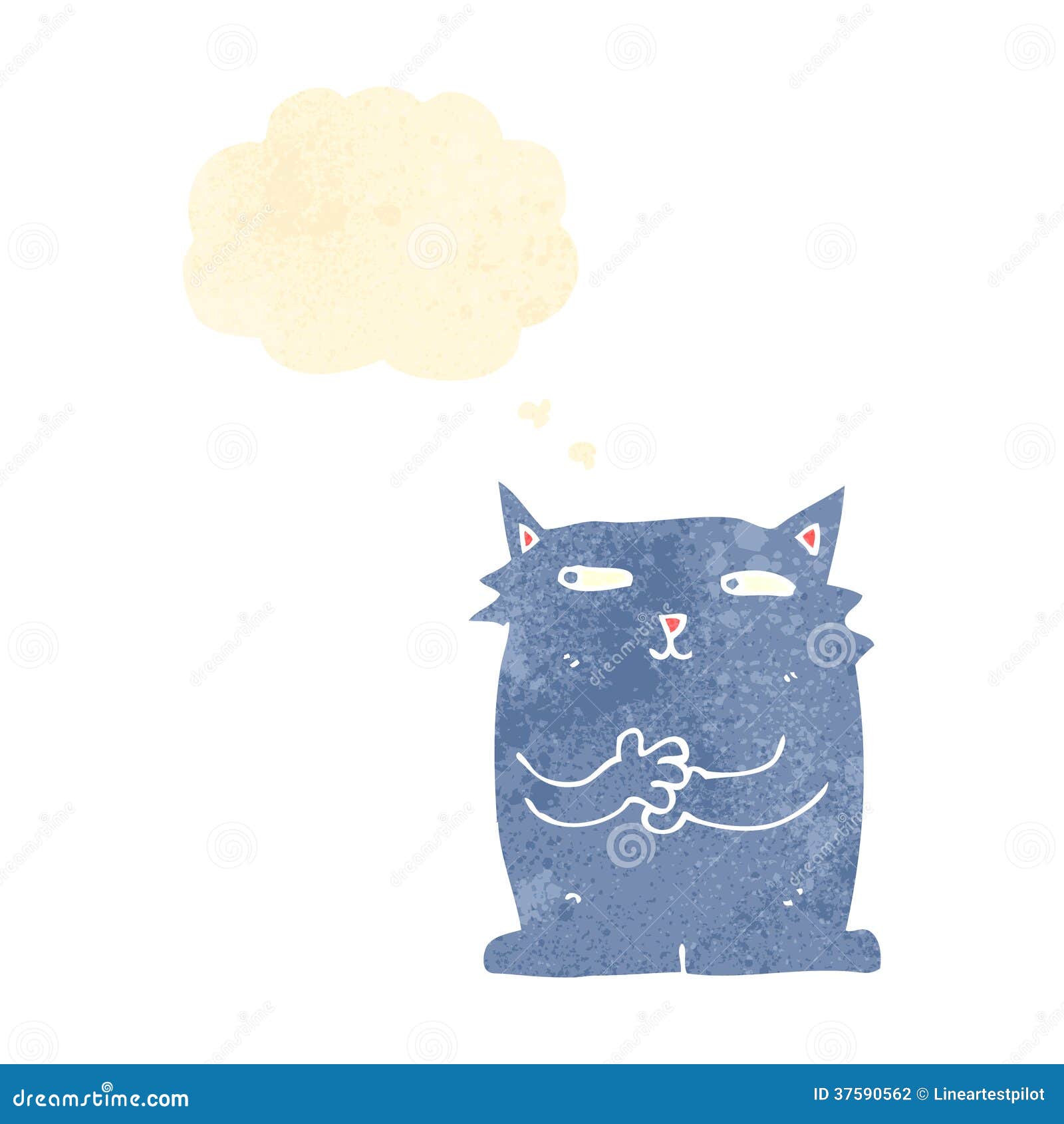 Cartoon Scheming Cat | CartoonDealer.com #38046525