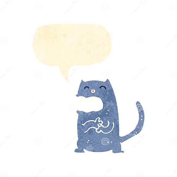 Retro cartoon scheming cat stock vector. Illustration of fashioned ...