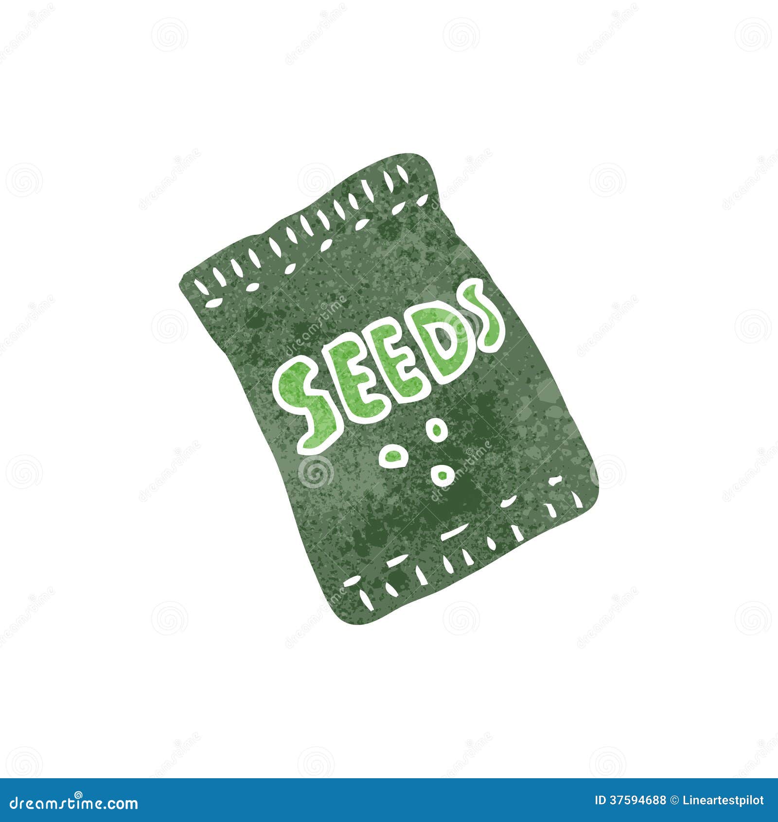 Retro cartoon seed packet stock vector. Illustration of funny - 37594688