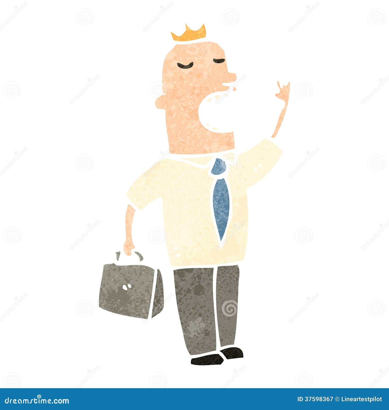 Cartoon Self Important Man Talking | CartoonDealer.com #38044491