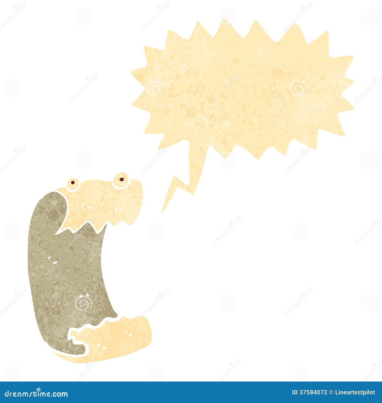 Retro Cartoon Shouting Letter Stock Illustration - Illustration of ...