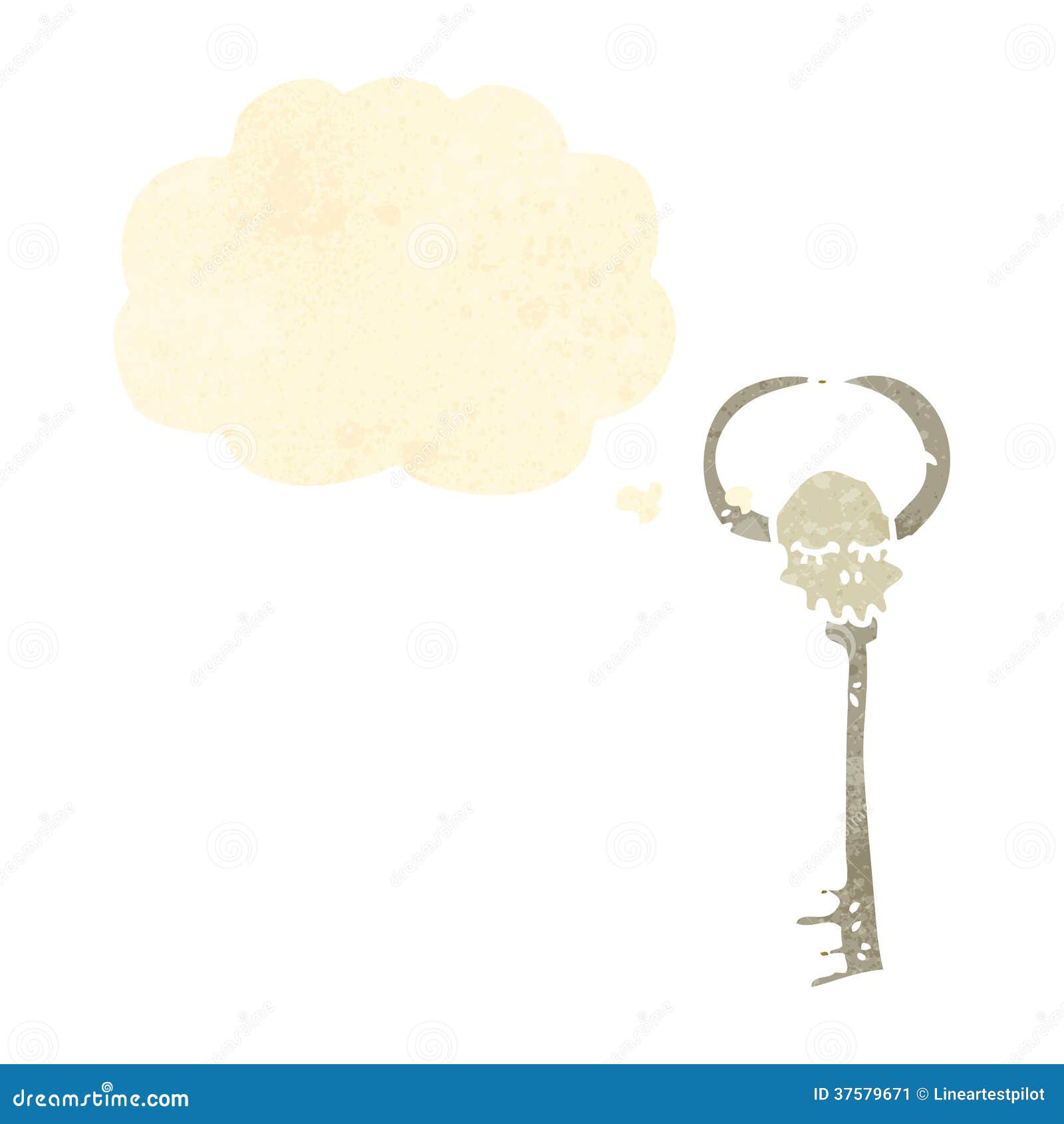 Retro cartoon,skeleton key stock vector. Illustration of traditional ...