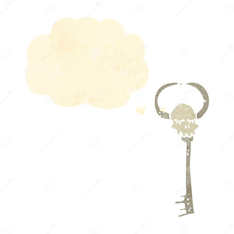 Retro cartoon,skeleton key stock vector. Illustration of traditional ...