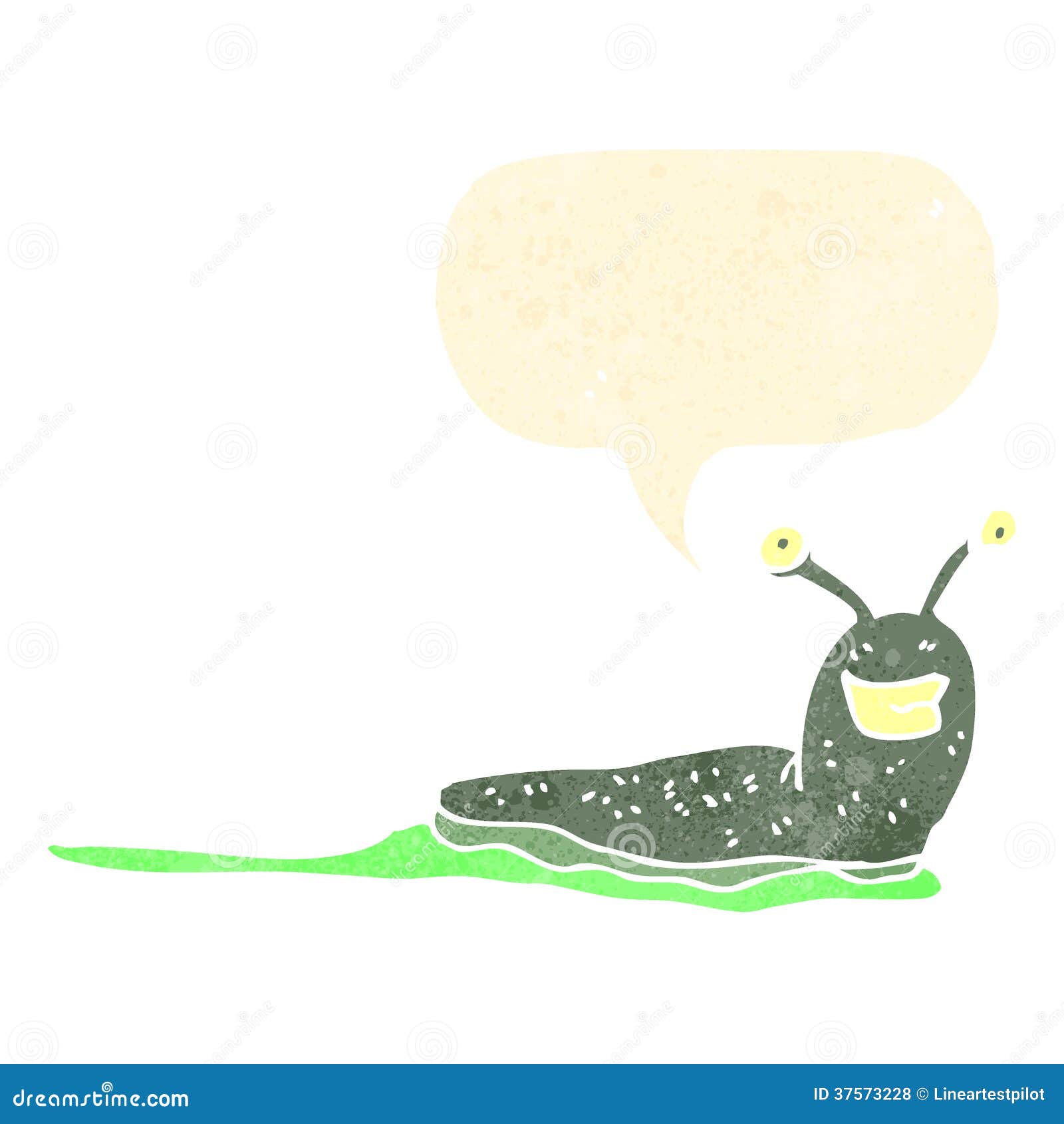Retro cartoon slug stock vector. Illustration of crazy - 37573228