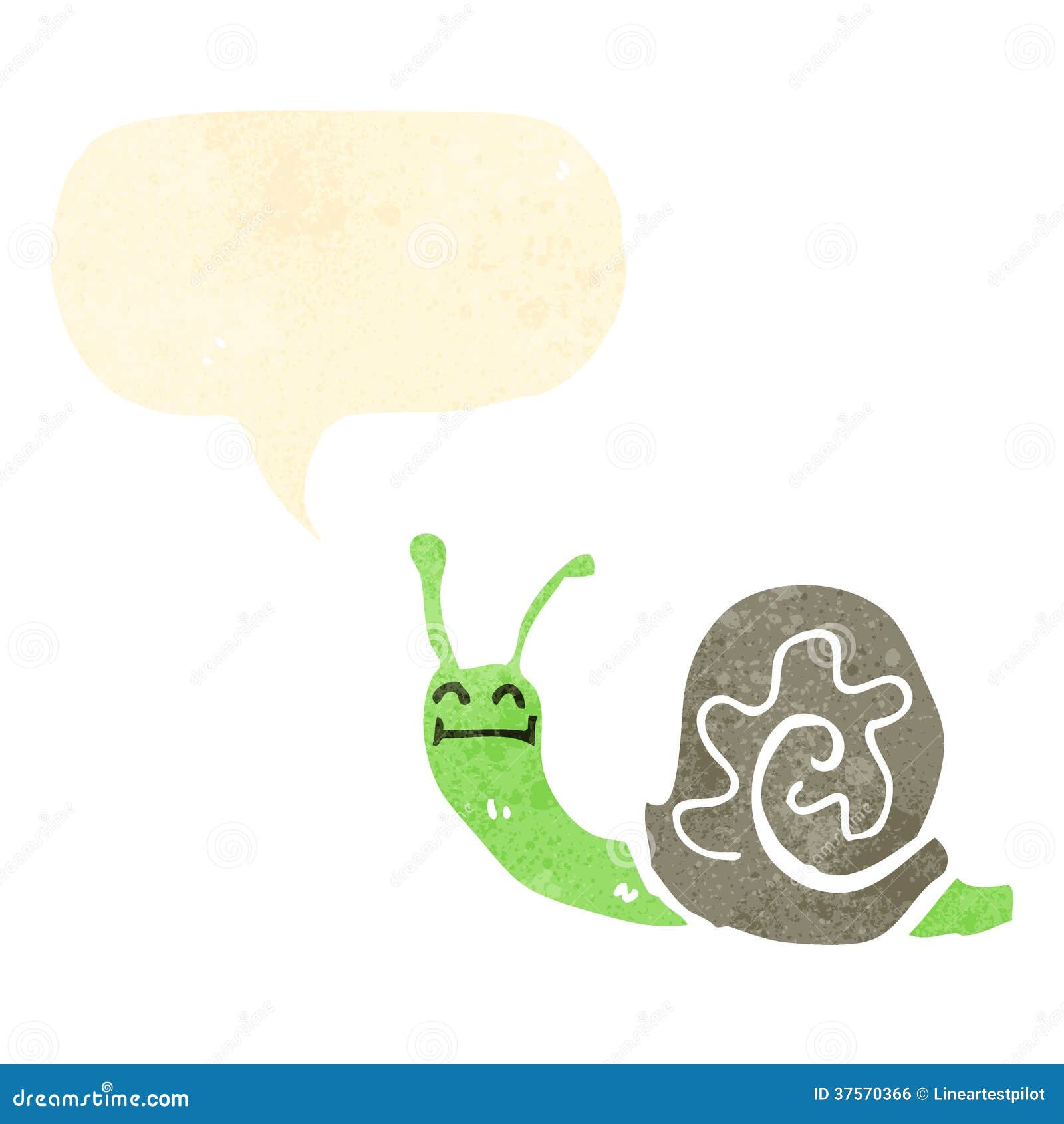 Retro cartoon snail stock vector. Illustration of snai - 37570366