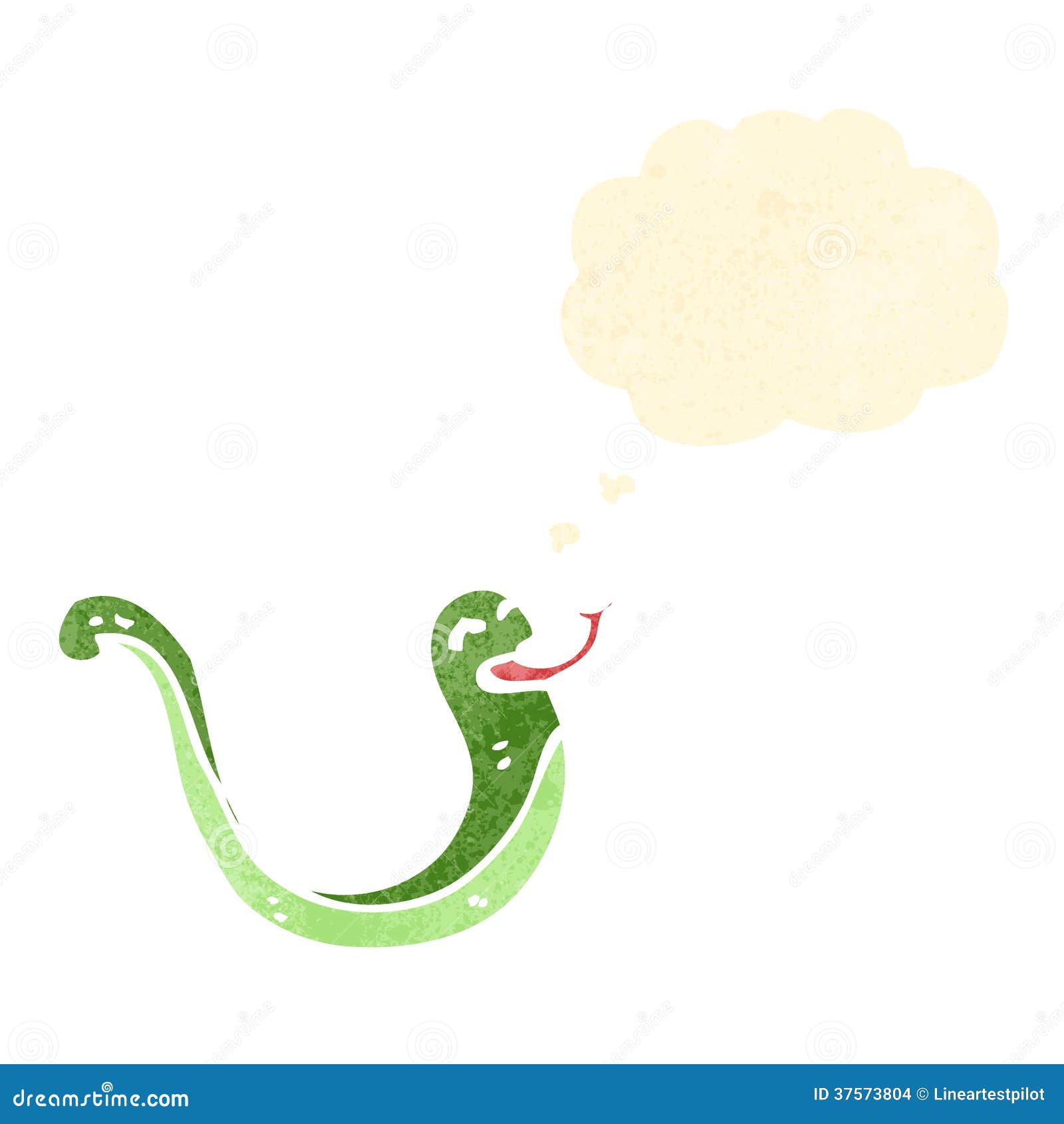 Retro cartoon snake stock vector. Illustration of speech - 37573804