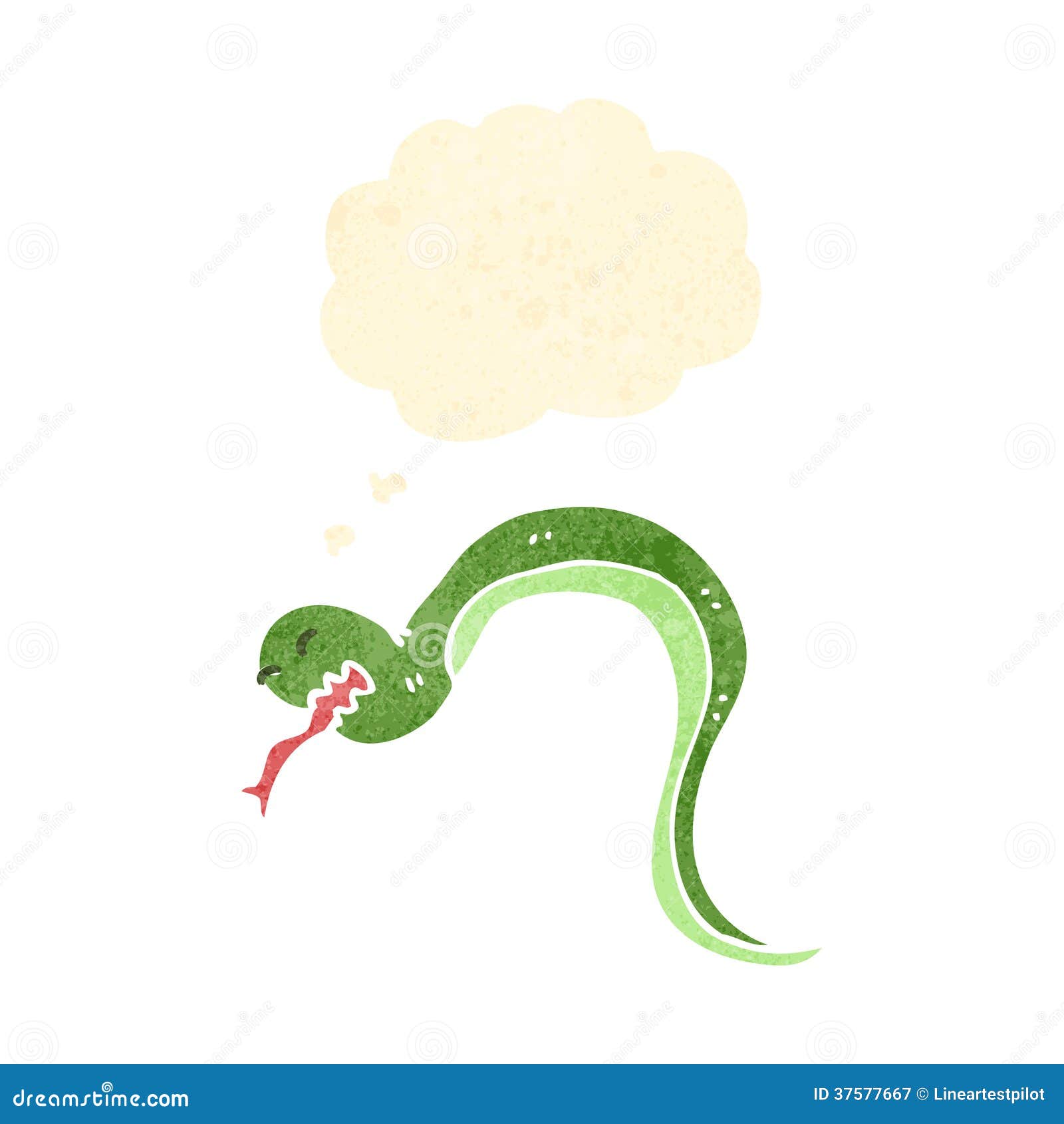 Retro cartoon snake stock vector. Illustration of snake - 37577667