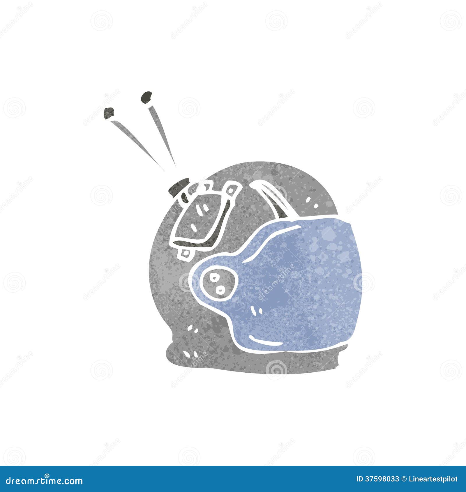 Retro cartoon space helmet stock vector. Illustration of quirky - 37598033