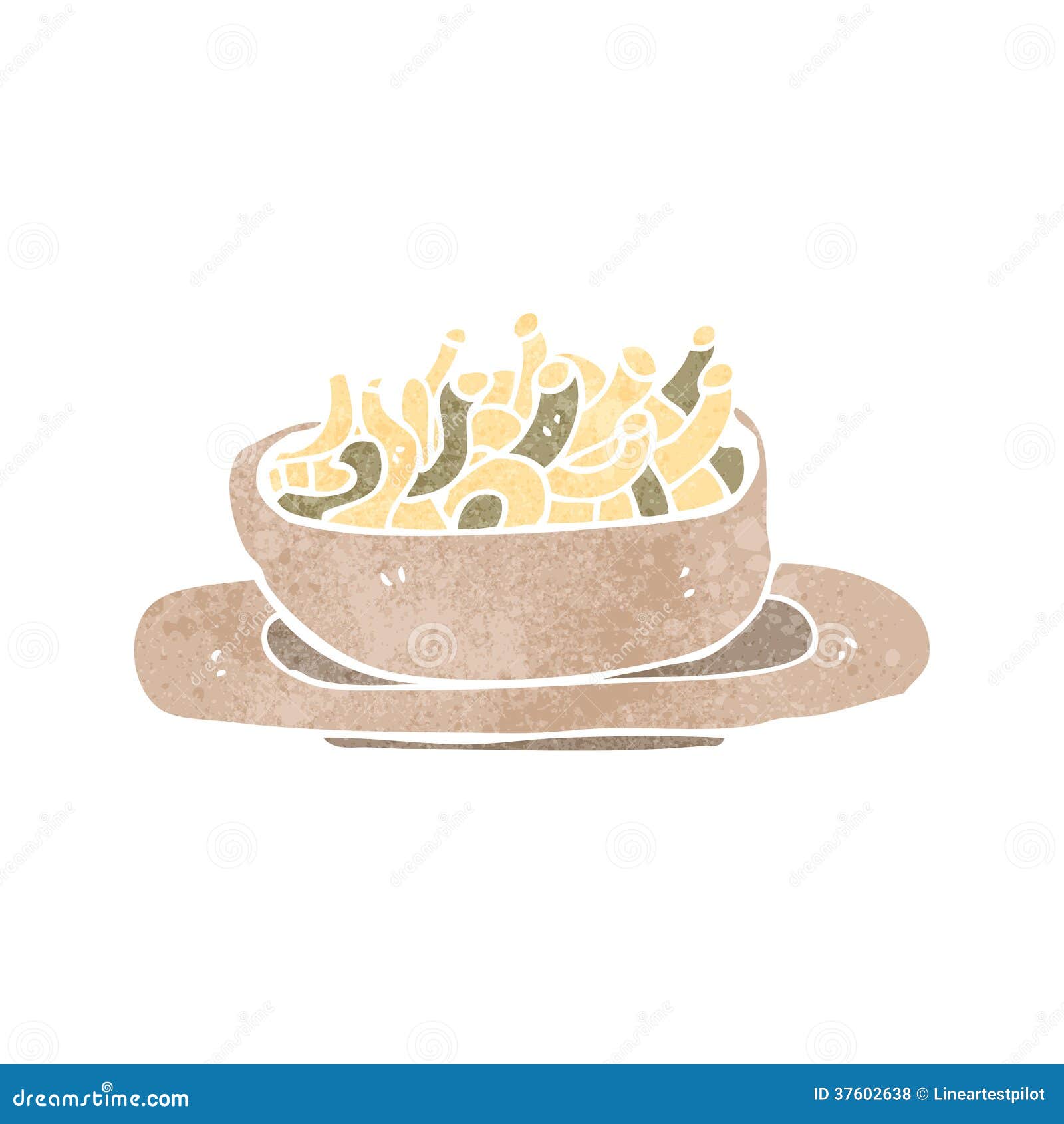Retro cartoon spaghetti stock illustration. Illustration of cartoon ...