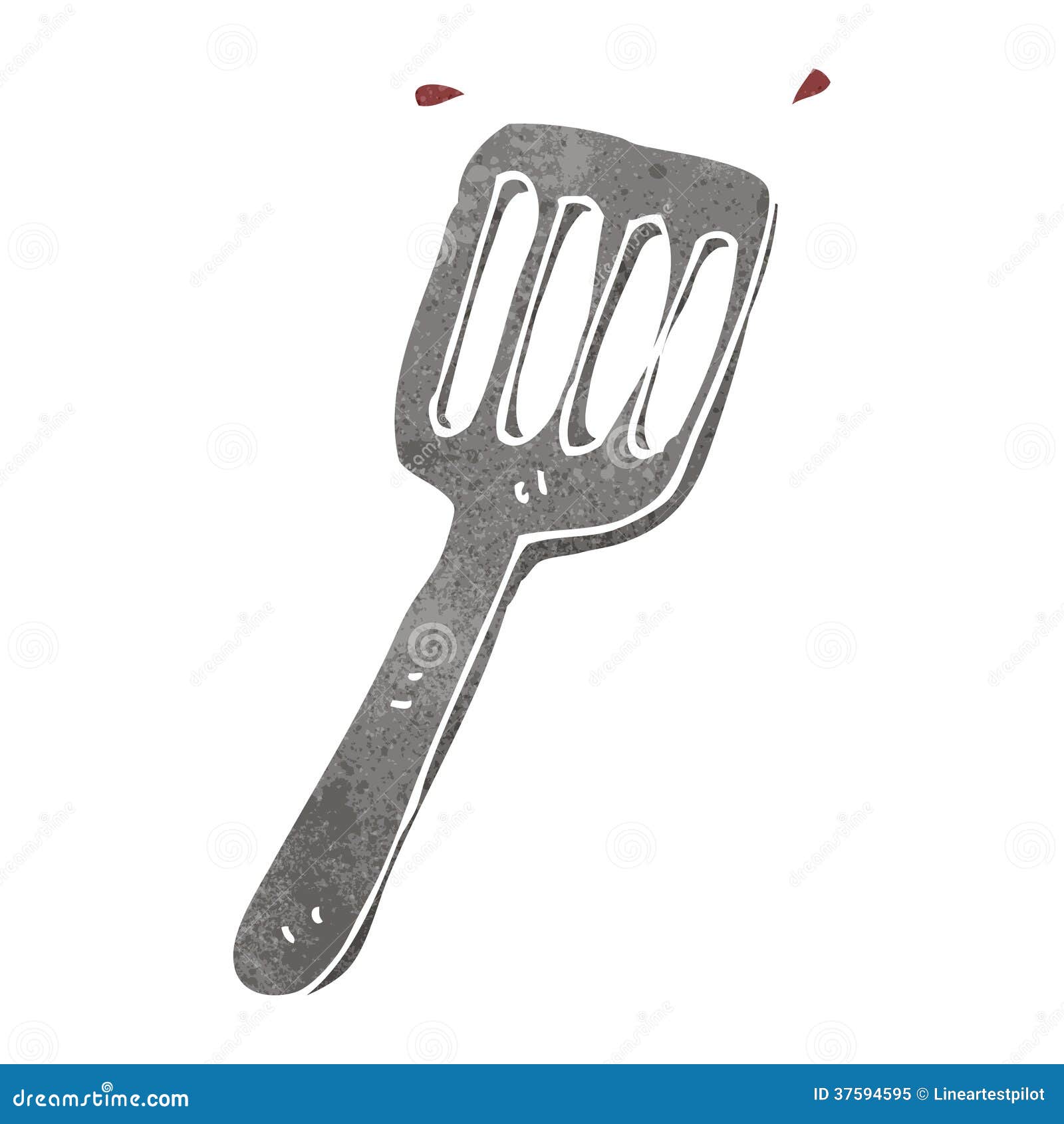Retro cartoon spatula stock vector. Illustration of quirky - 37594595