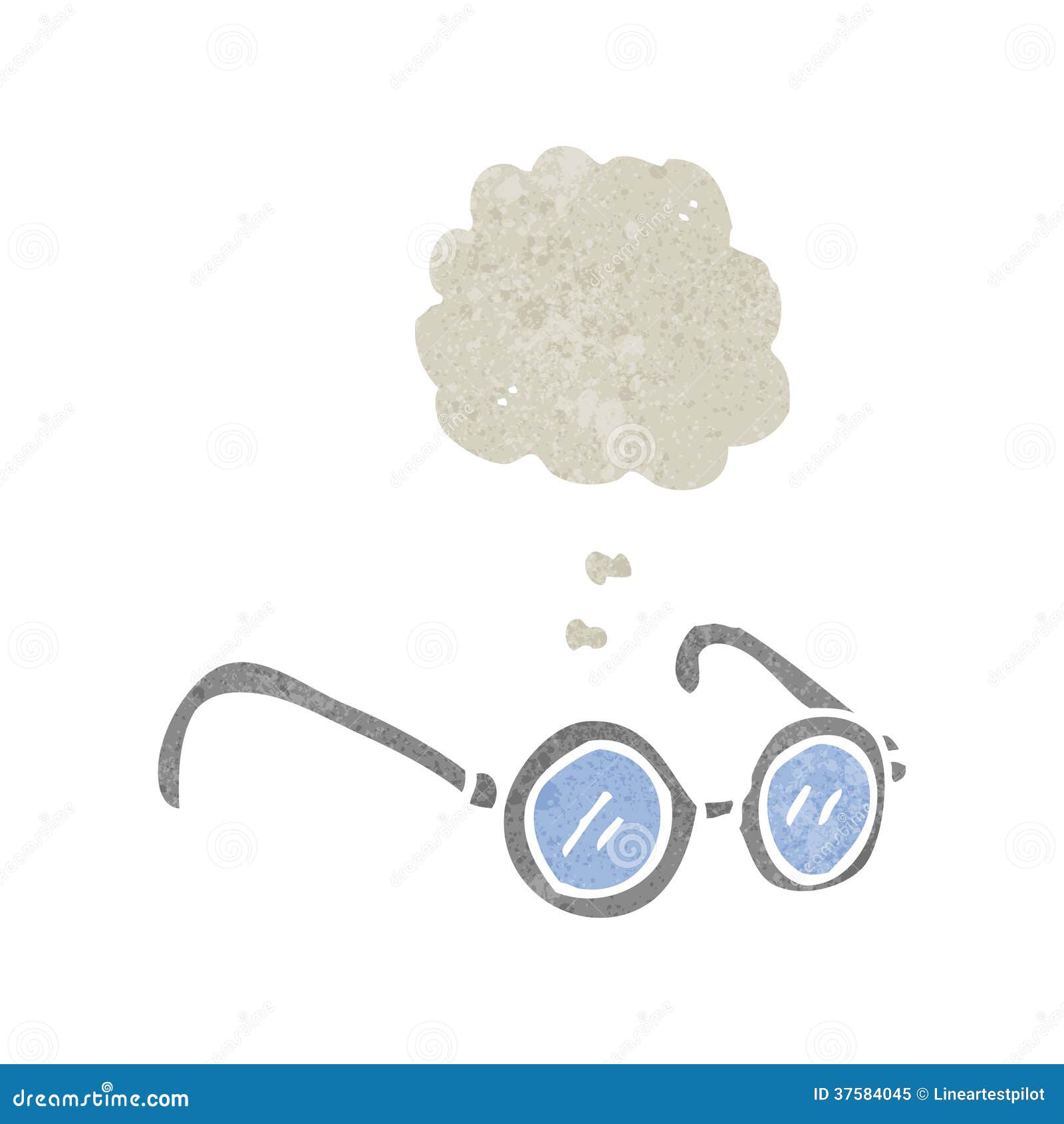 Retro cartoon spectacles stock illustration. Illustration of cute ...