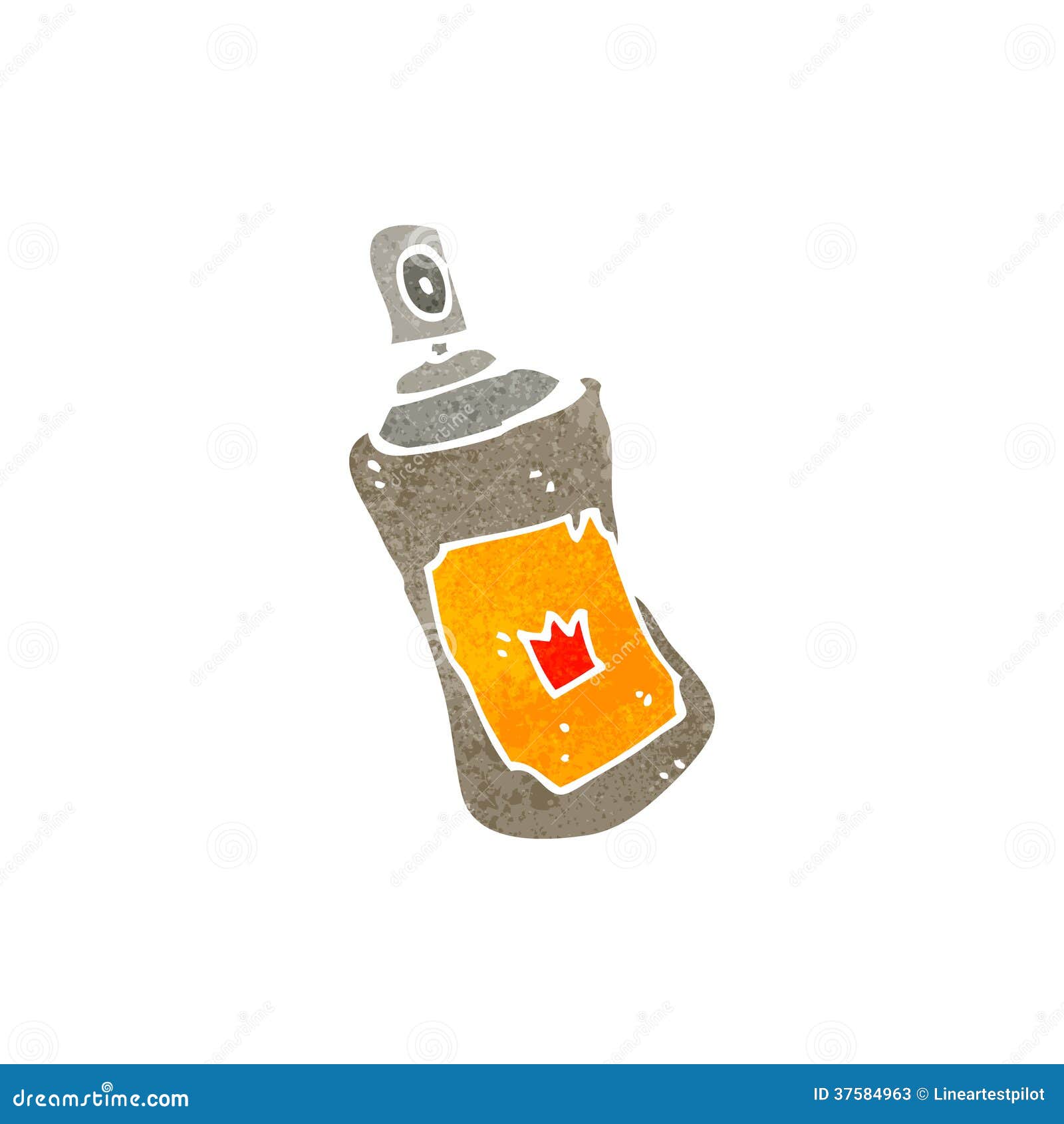 Retro Cartoon Spray Paint Can Stock Vector - Illustration of ...