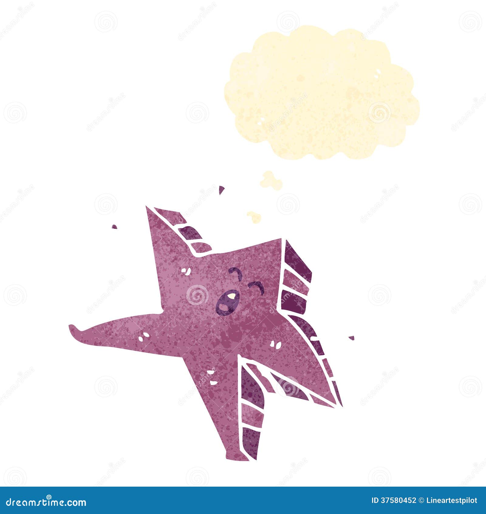 Retro cartoon star stock vector. Illustration of quirky - 37580452