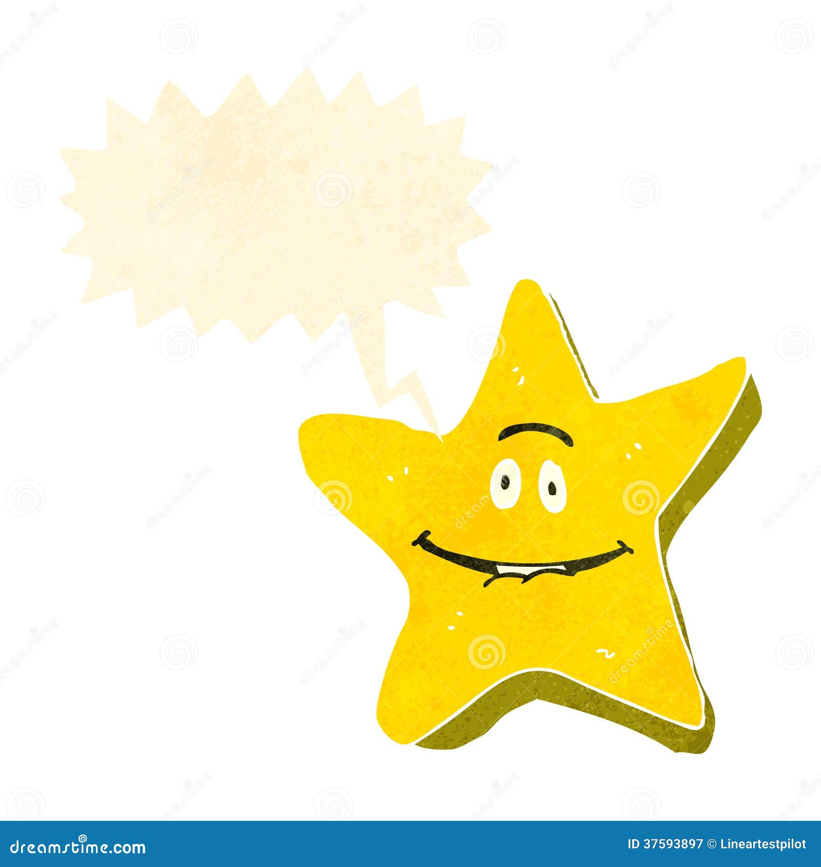 Retro cartoon star stock vector. Illustration of retro - 37593897