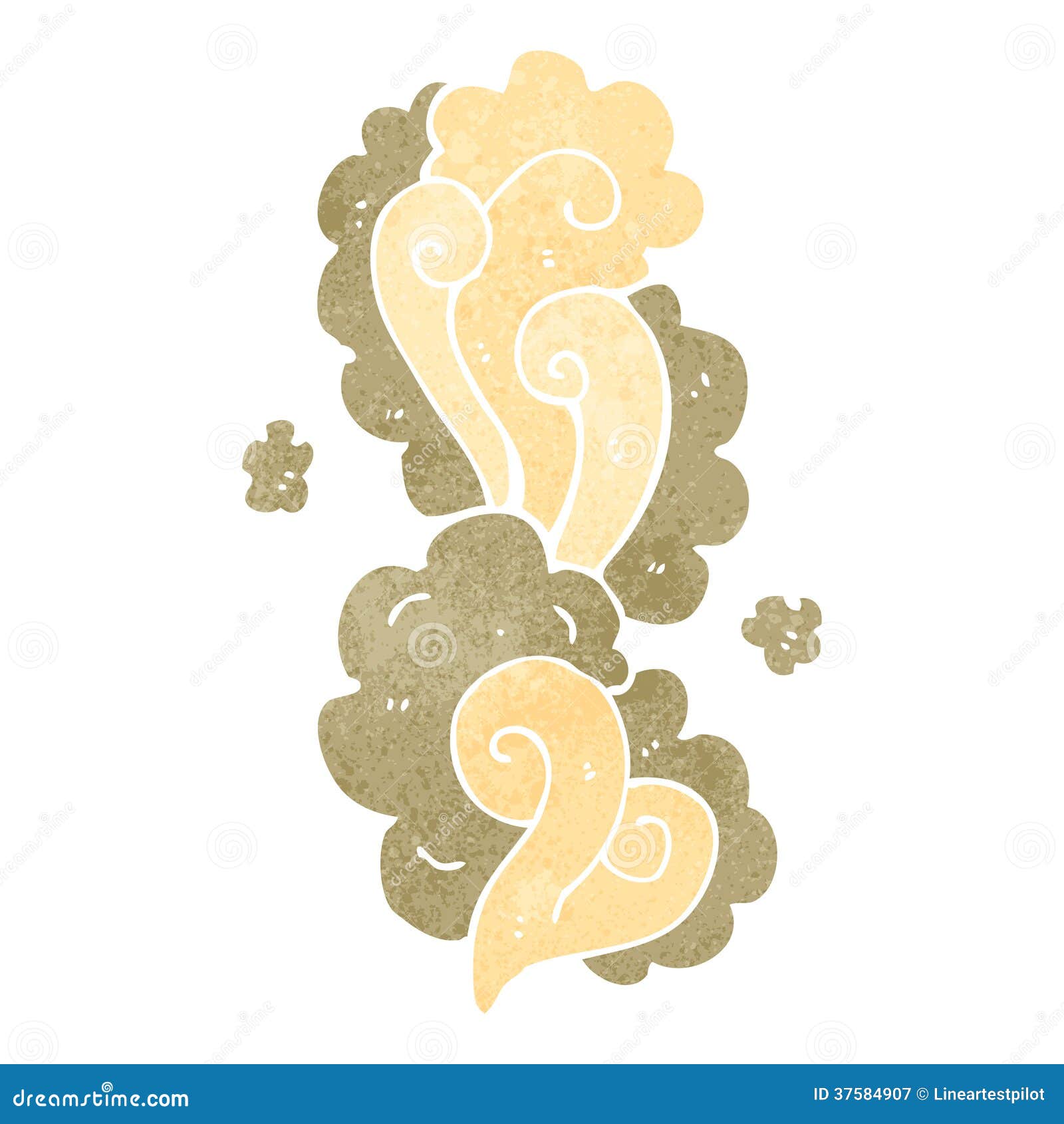 Retro Cartoon Steam Element Stock Vector - Illustration of symbol, sign ...