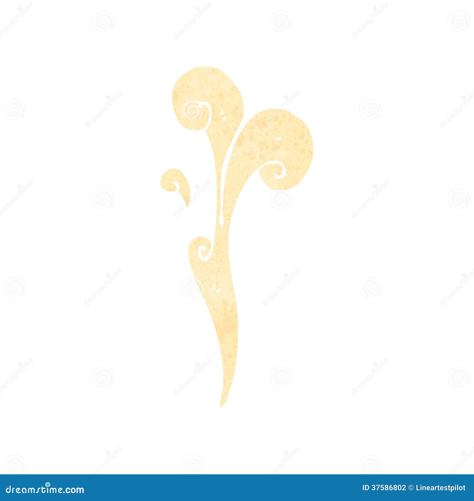 Retro Cartoon Steam Element Stock Vector - Illustration of painted ...