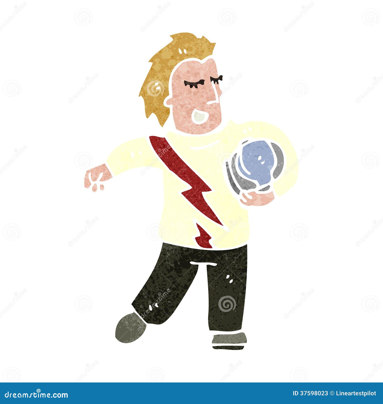 Retro cartoon stunt man stock vector. Illustration of hero - 37598023