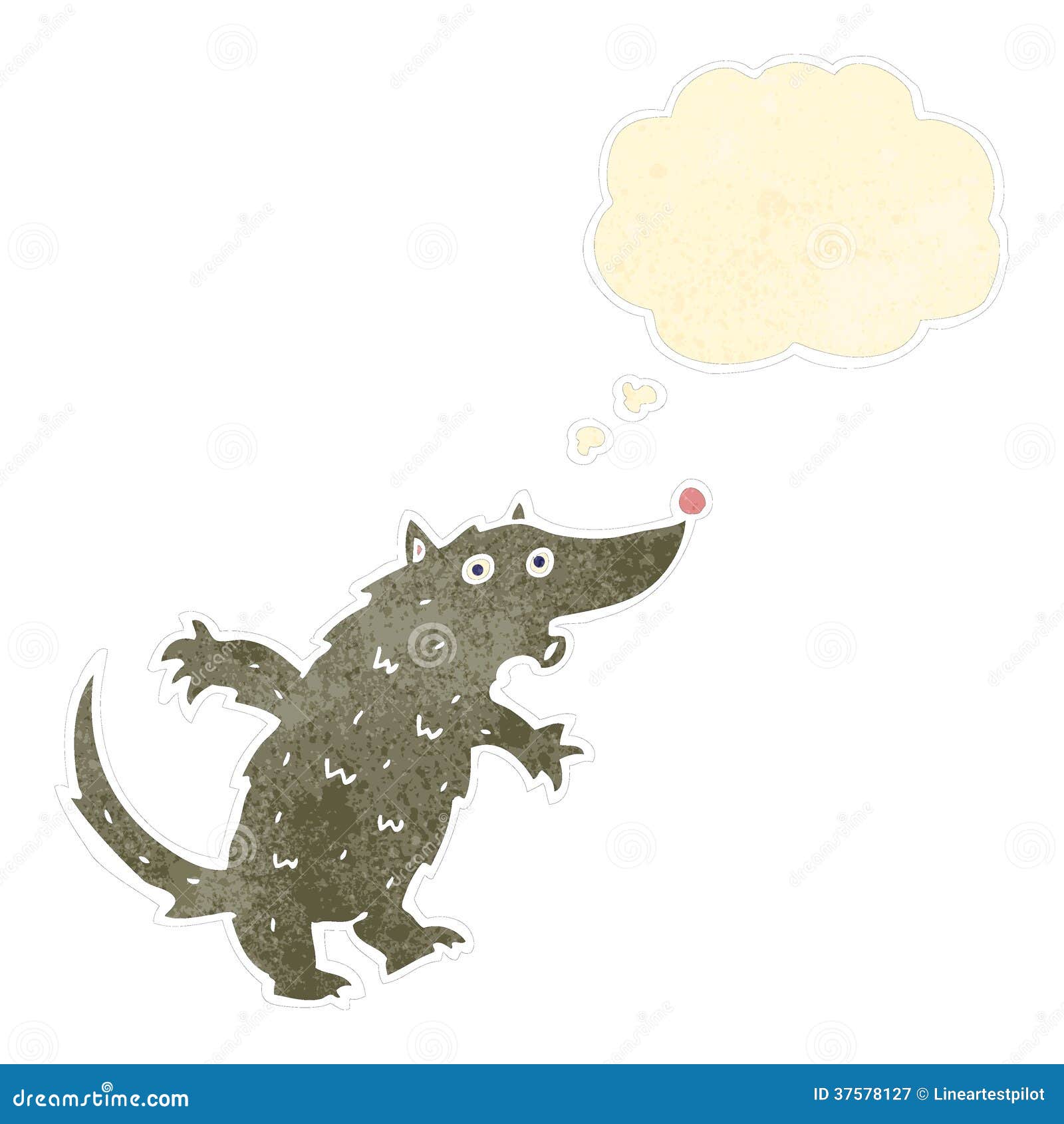 Shocked Wolf Looking At Sheep In Wolf's Clothing, Vector Cartoon ...