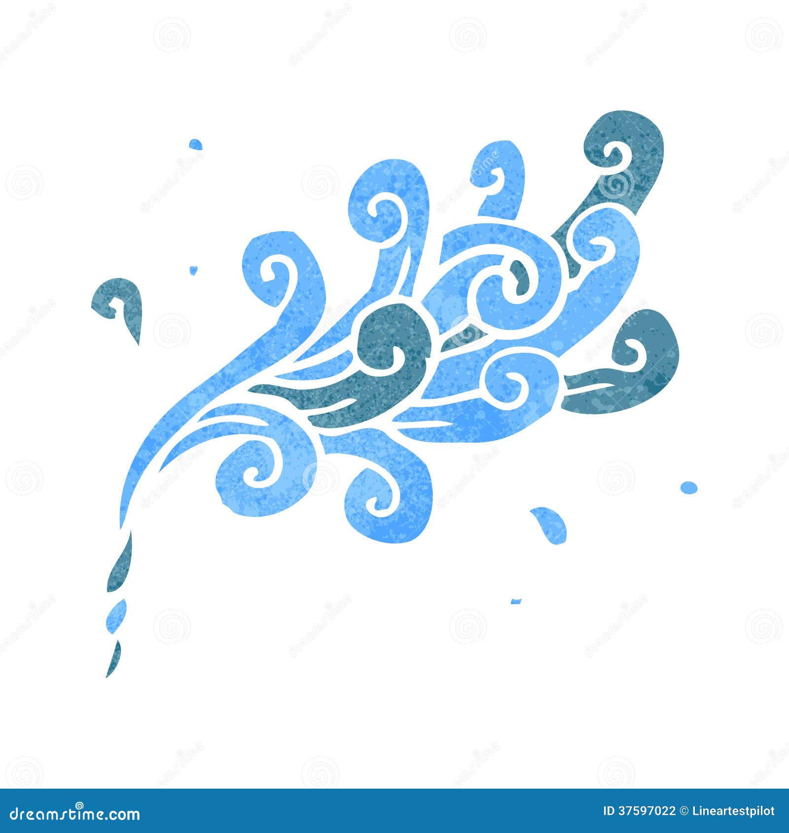 Retro cartoon swirl stock vector. Illustration of crazy - 37597022
