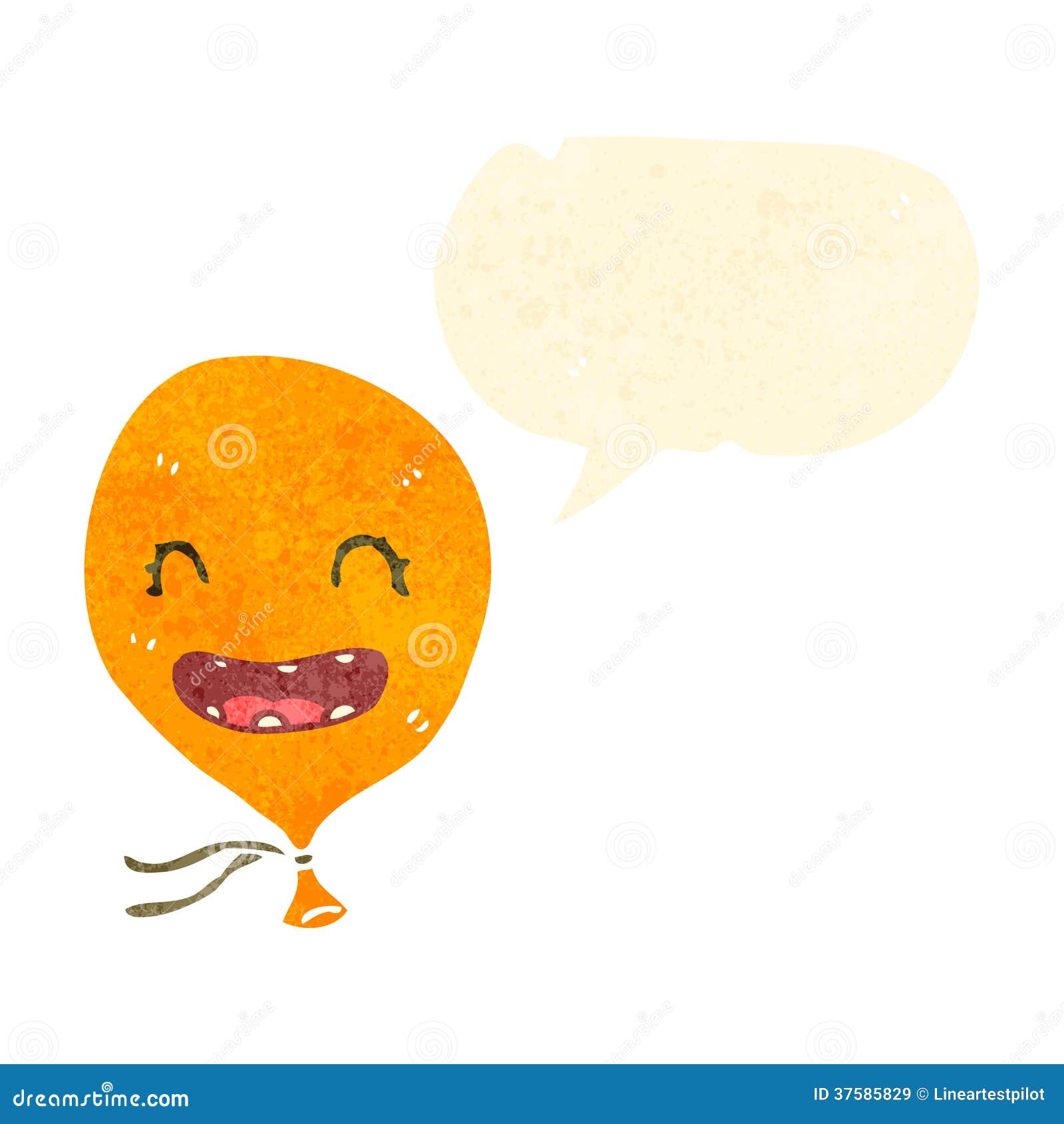 Retro Cartoon Talking Balloon Stock Vector - Illustration of sign ...