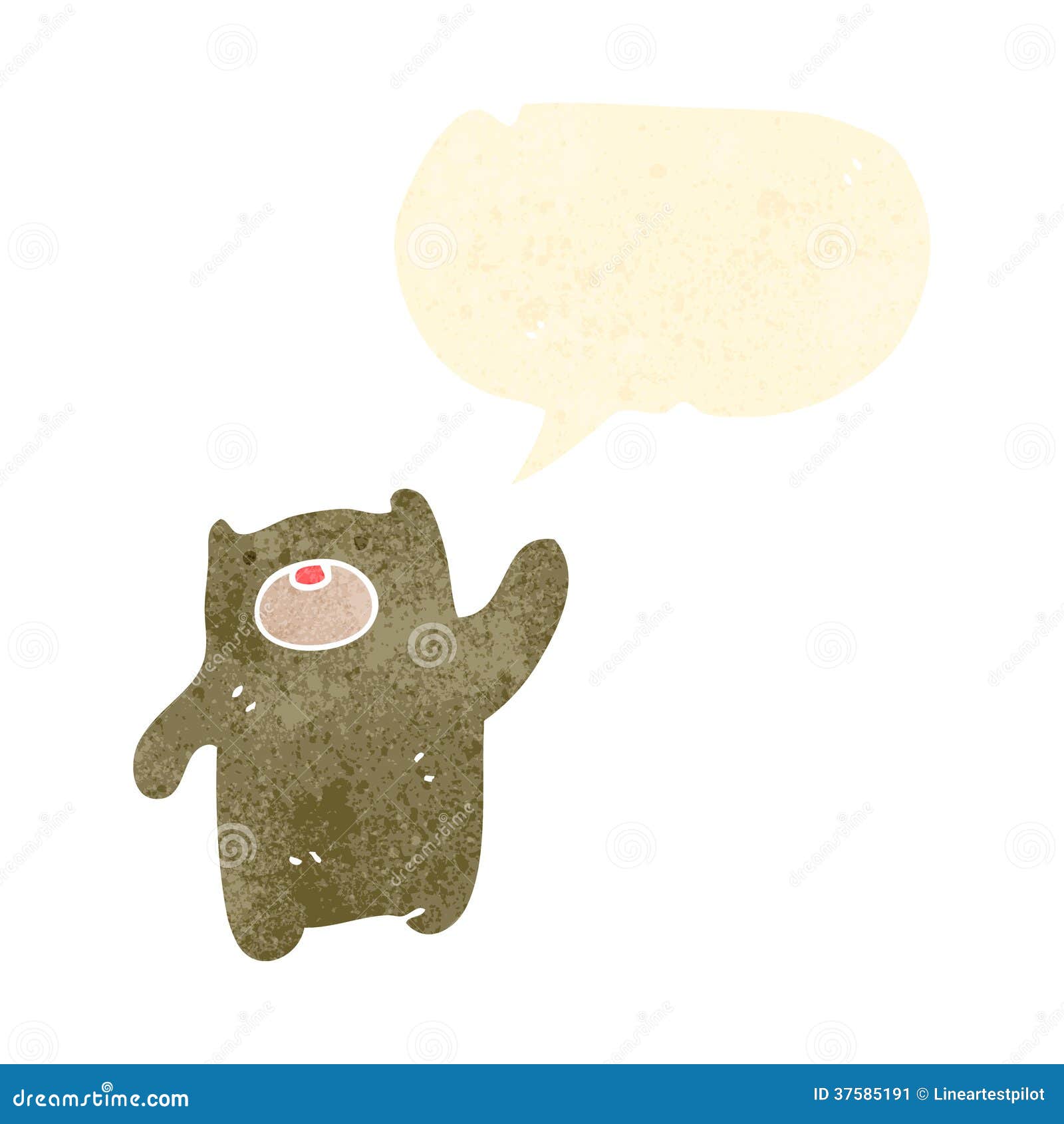 Talking Bear Cartoon Vector Illustration | CartoonDealer.com #38030692