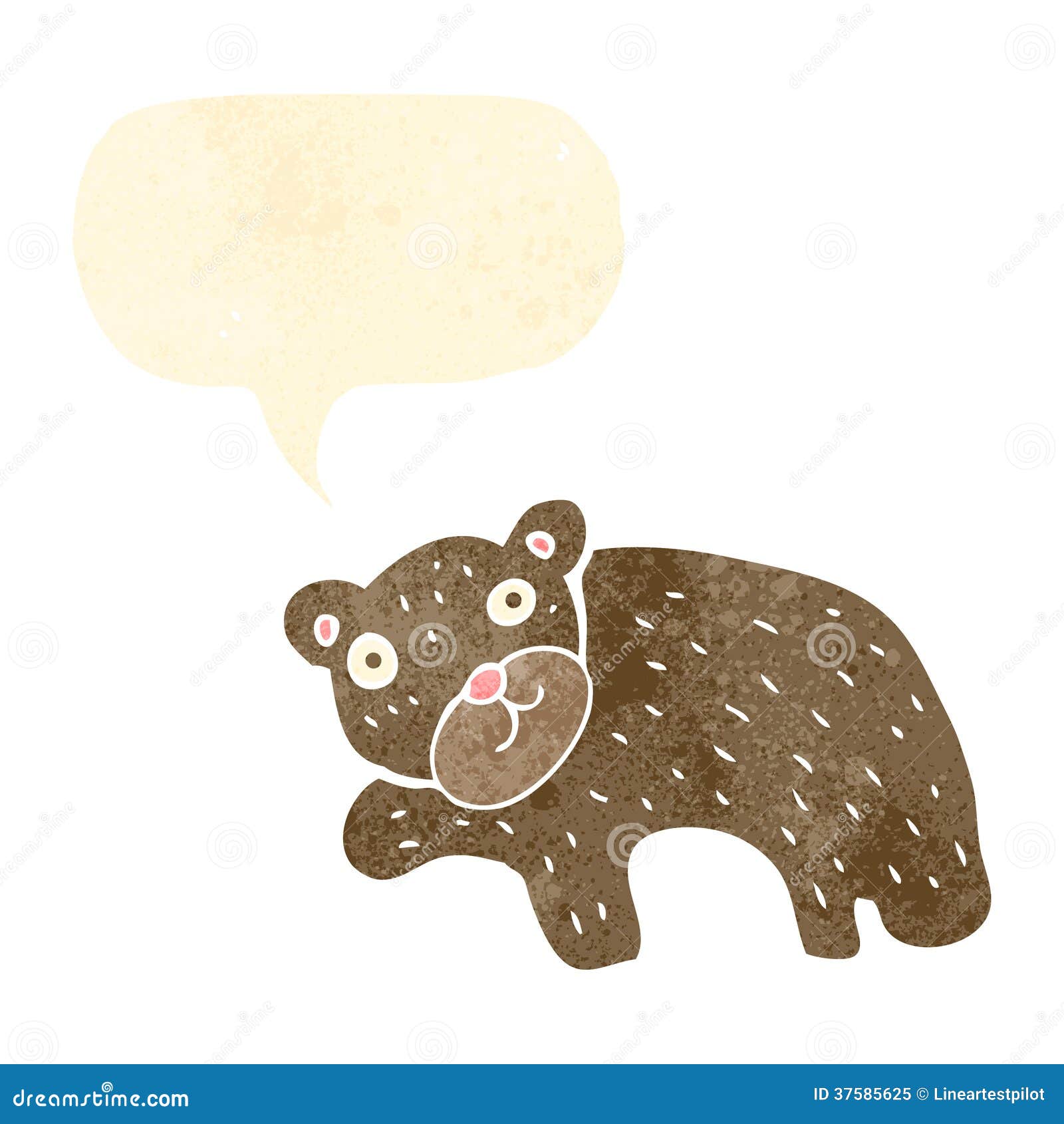 Talking Bear Cartoon Vector Illustration | CartoonDealer.com #38030692