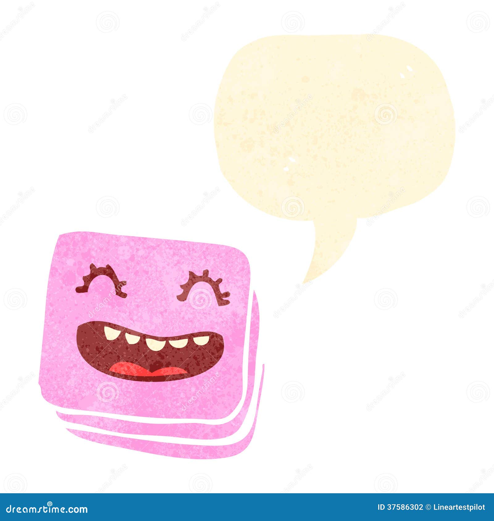 Retro Cartoon Talking Candy Stock Vector - Illustration of candy ...