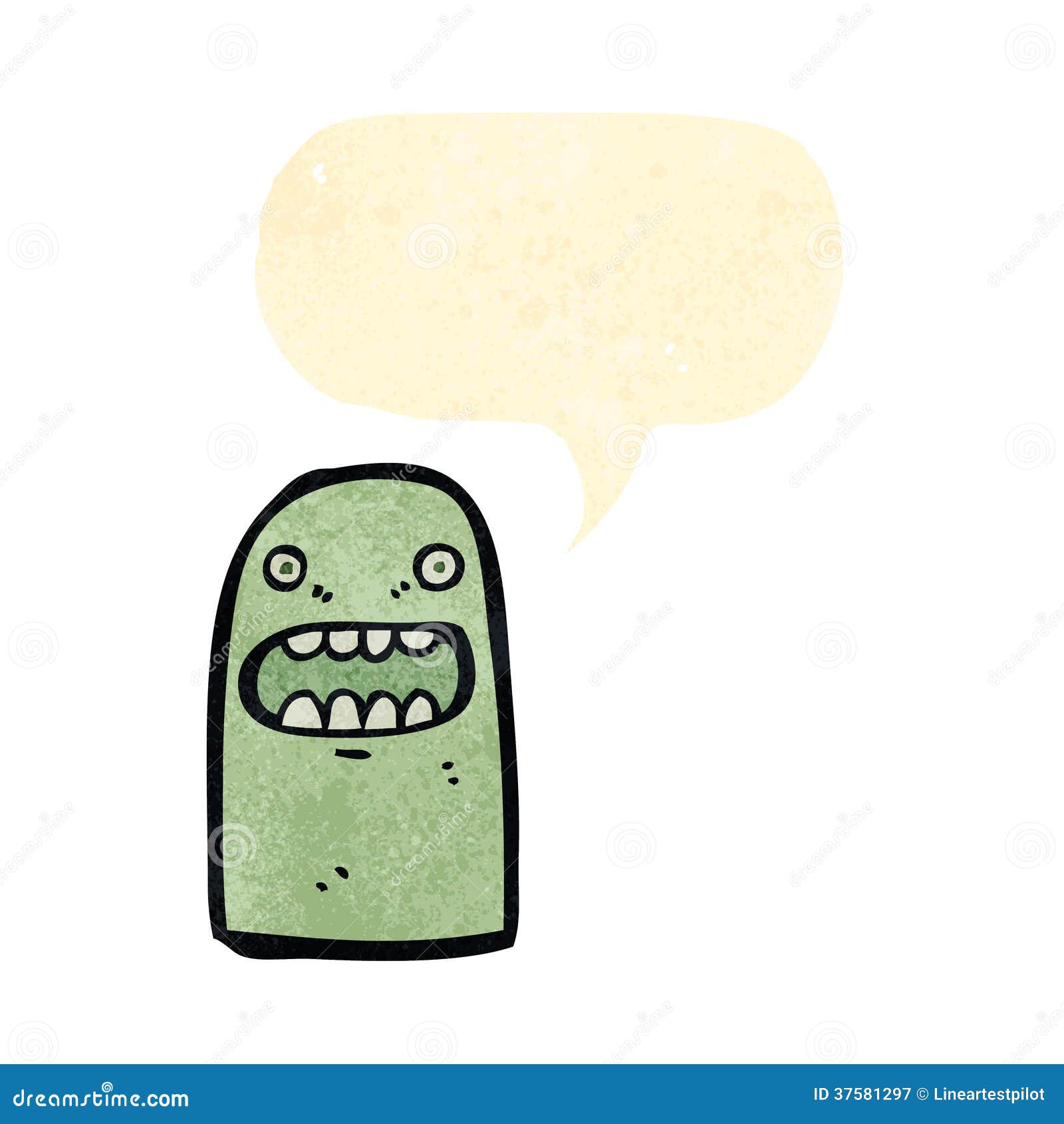 Retro Cartoon Talking Ghost Stock Vector - Illustration of retro ...