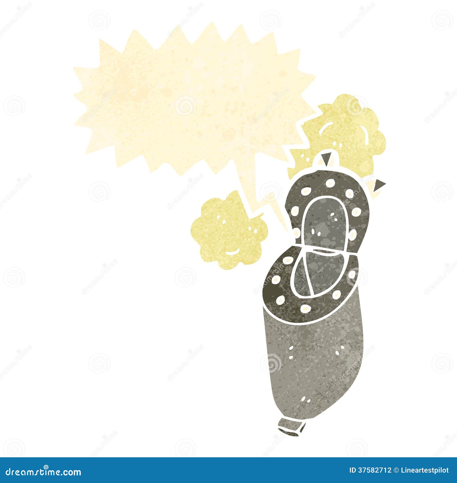 Retro Cartoon Talking Rubbish Bin Stock Vector - Illustration of doodle ...