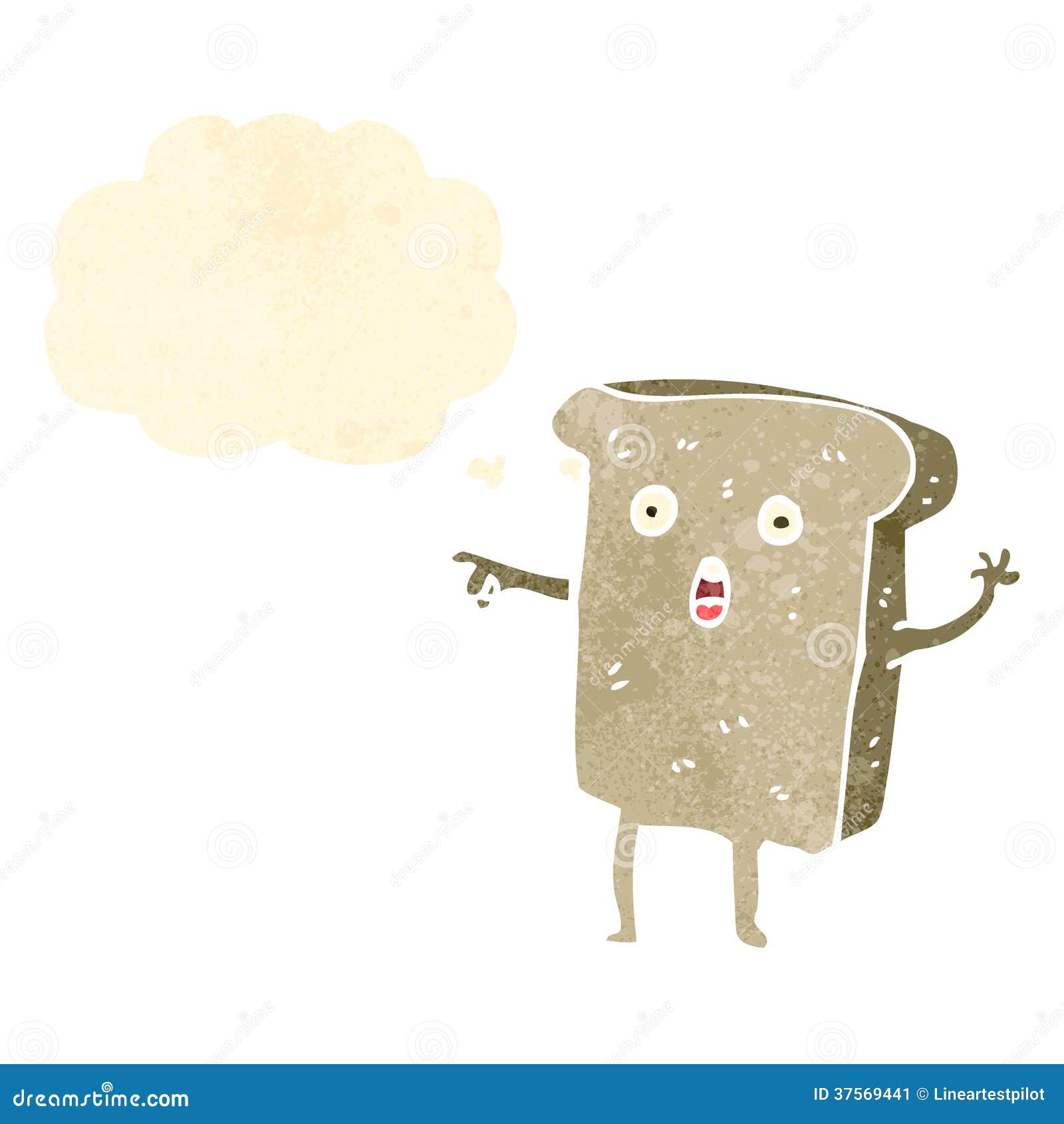 Retro Cartoon Toasts Cartoon Character Stock Vector - Illustration of ...