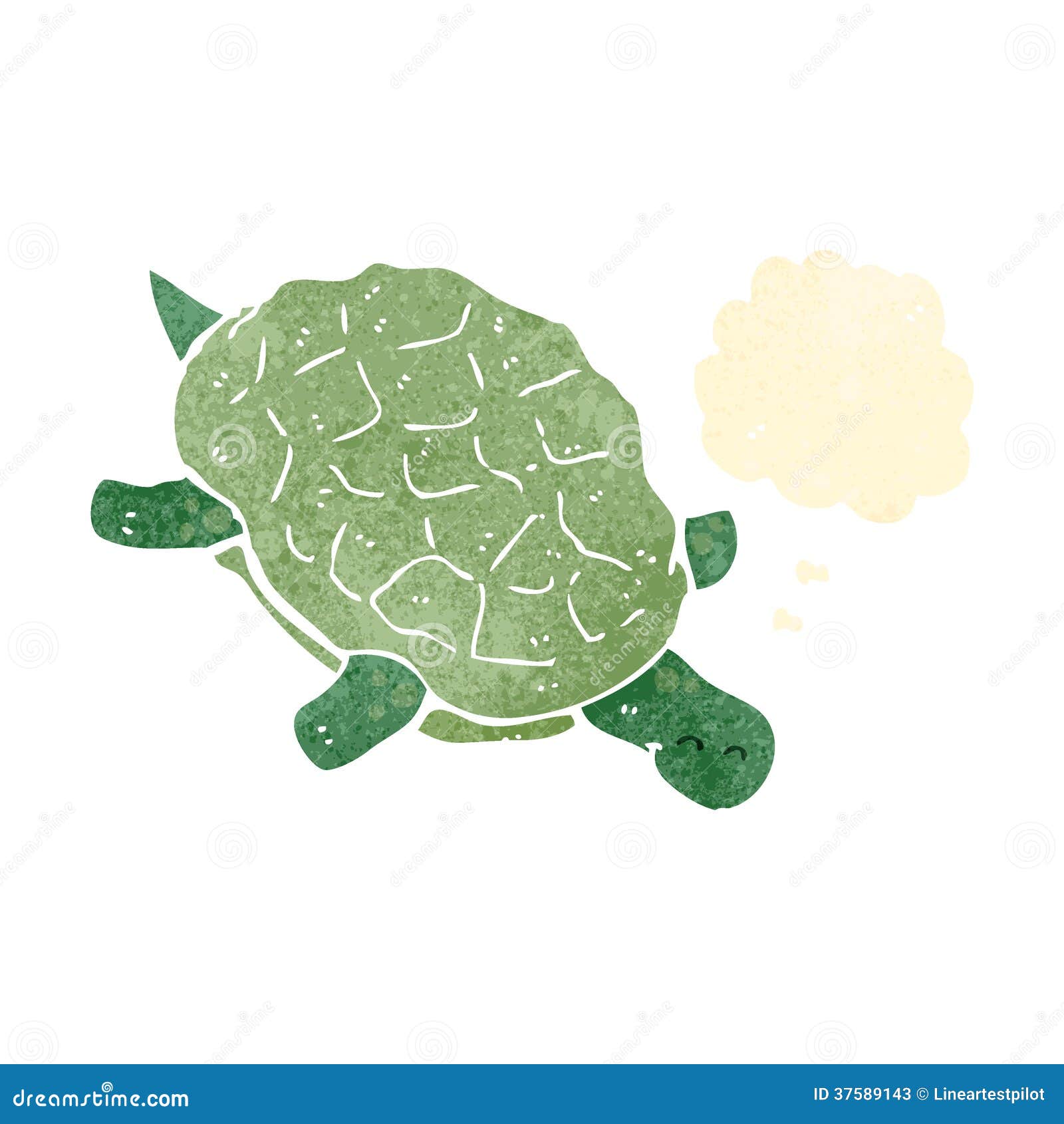 Retro cartoon turtle stock vector. Illustration of crazy - 37589143