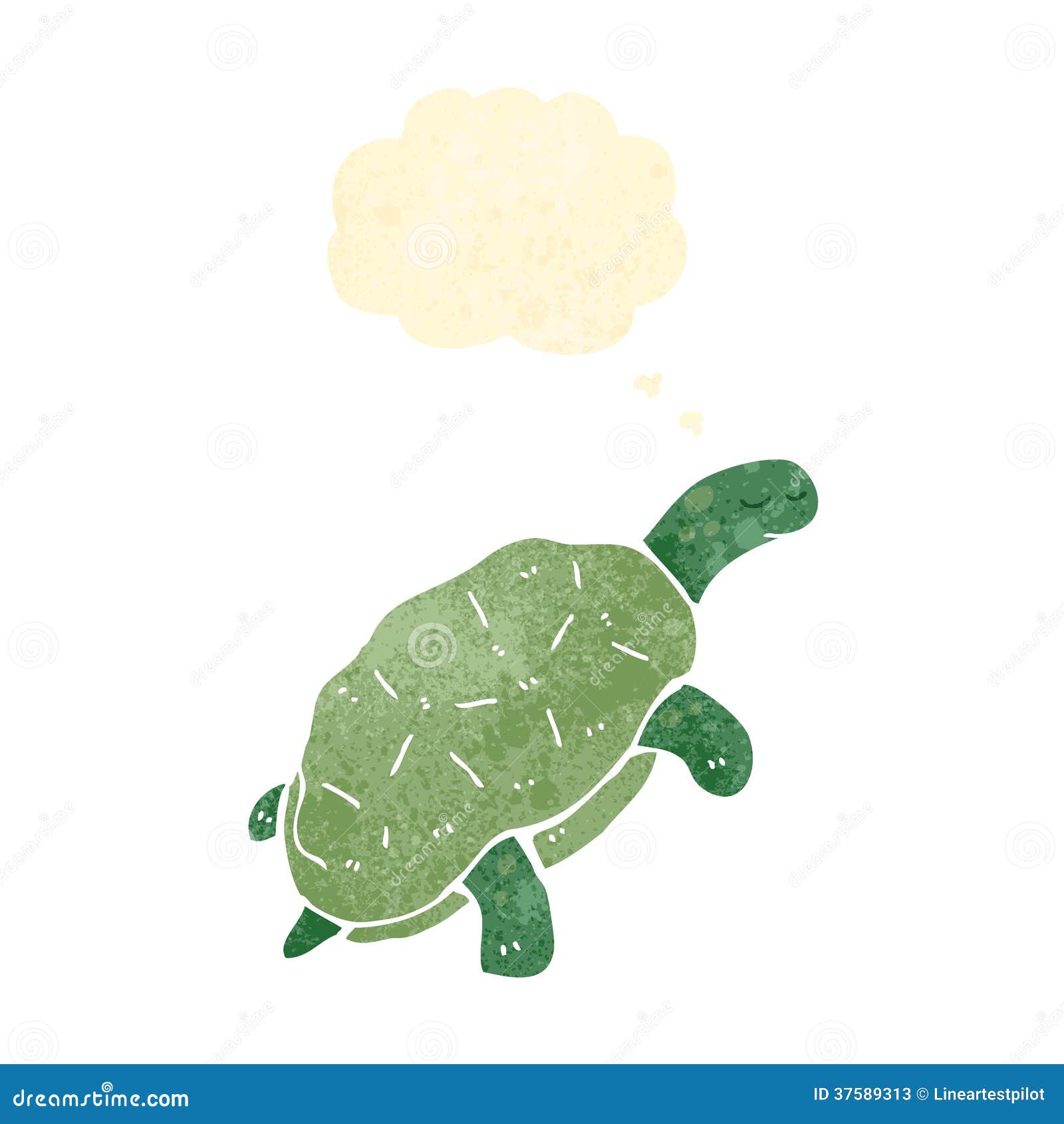 Retro cartoon turtle stock vector. Illustration of funny - 37589313
