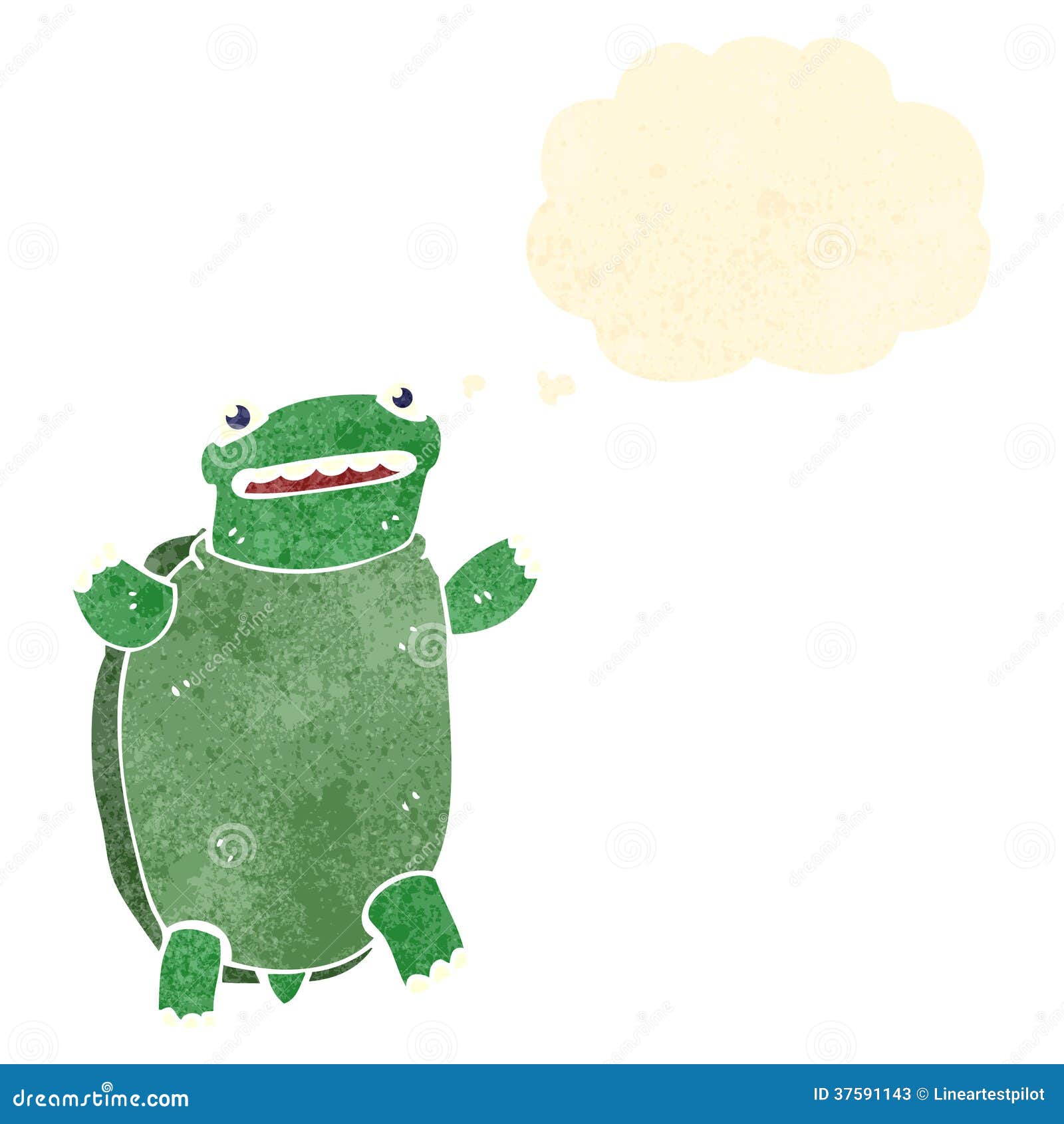 Retro cartoon turtle stock vector. Illustration of cute - 37591143