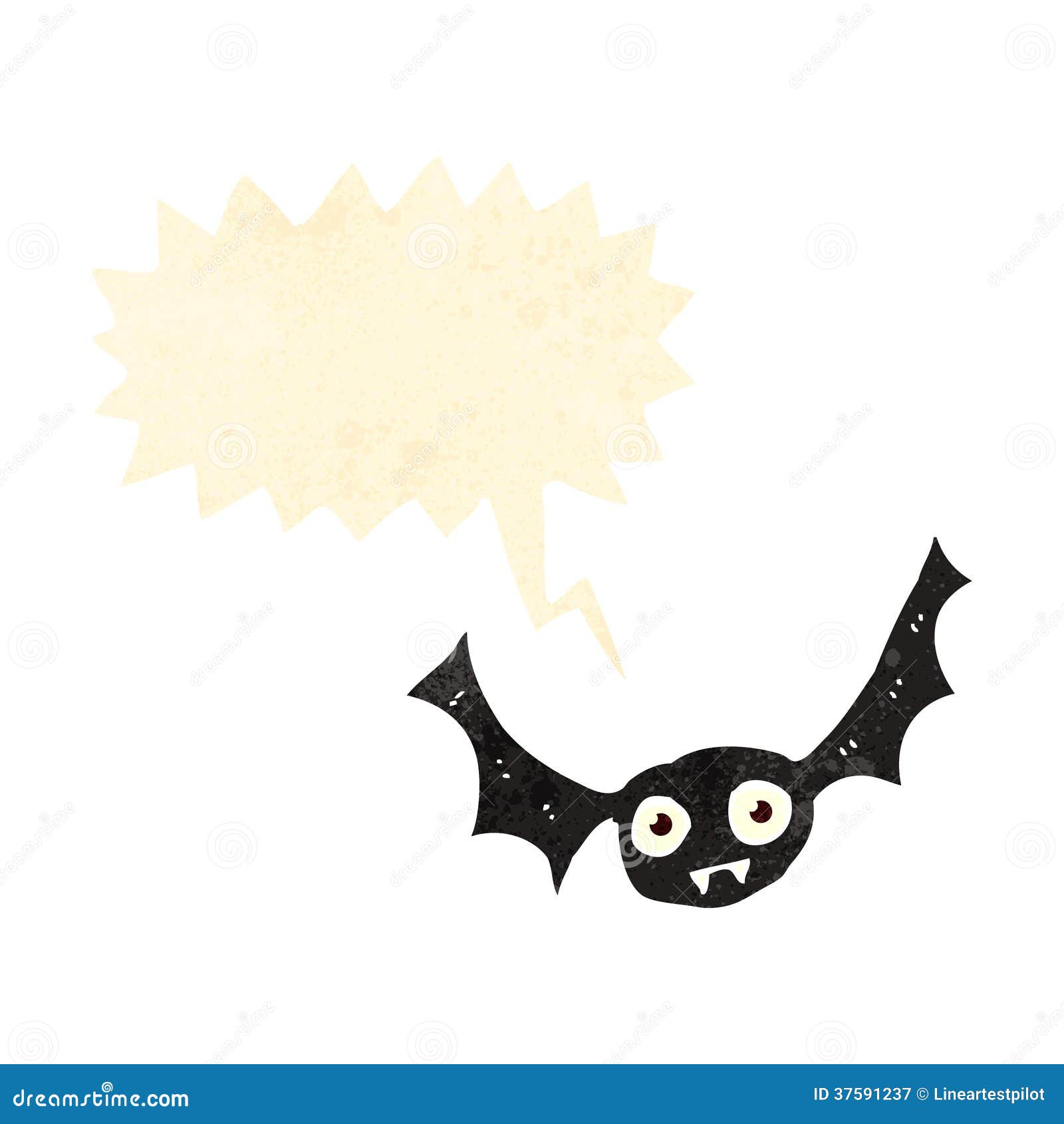 Retro cartoon vampire bat stock vector. Illustration of quirky - 37591237