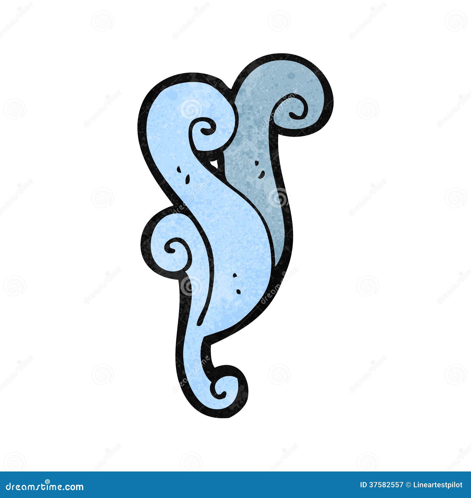 Retro Cartoon Water Splash Design Element Stock Vector - Illustration ...