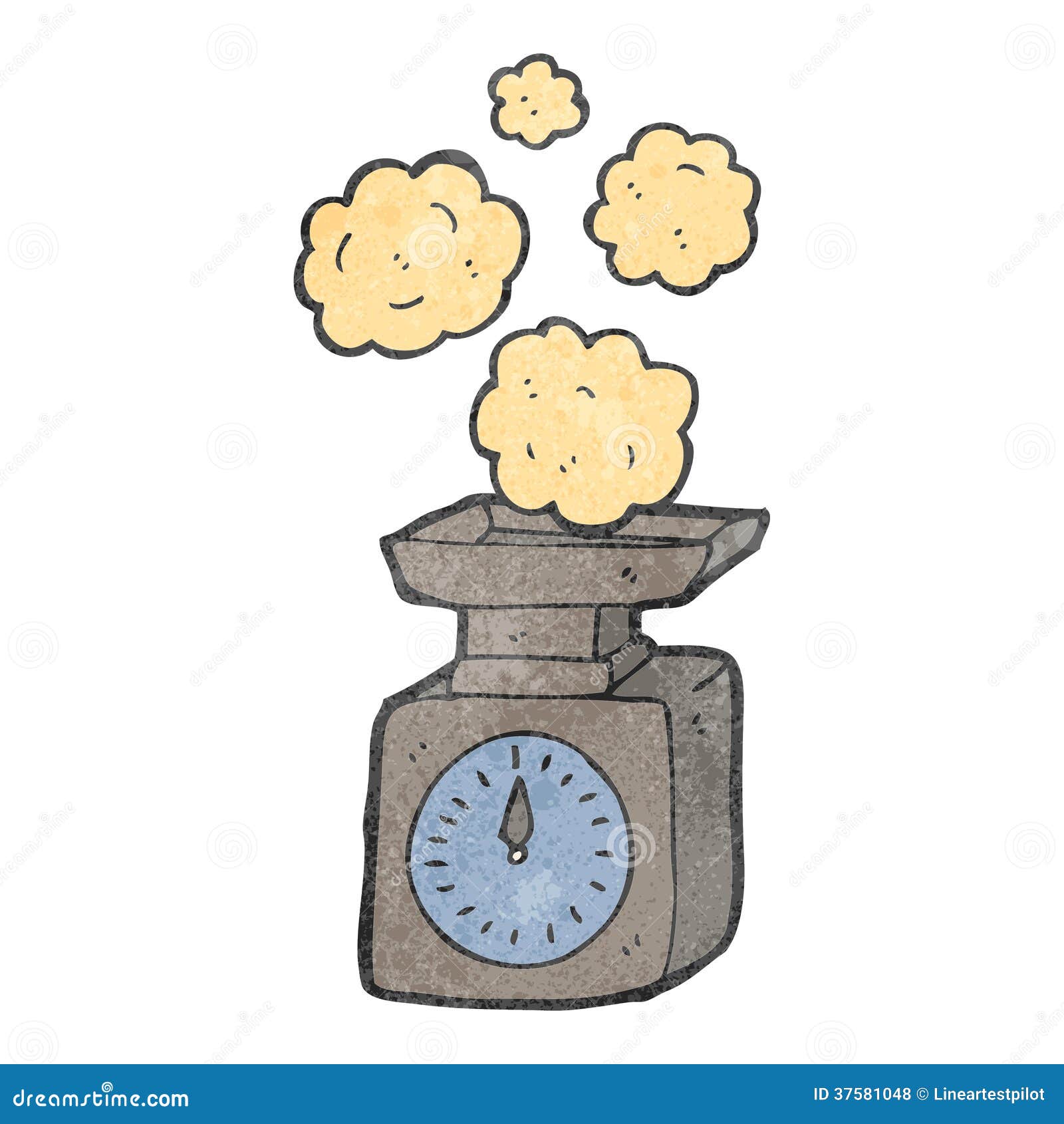 Retro Cartoon Weighing Scales Stock Vector - Illustration of funny ...