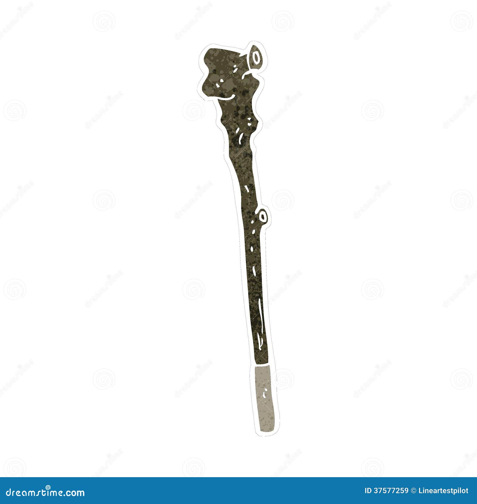 Wizard Staff. Halloween Magic Equipment. Sorcerer Wooden Stick. Hand ...