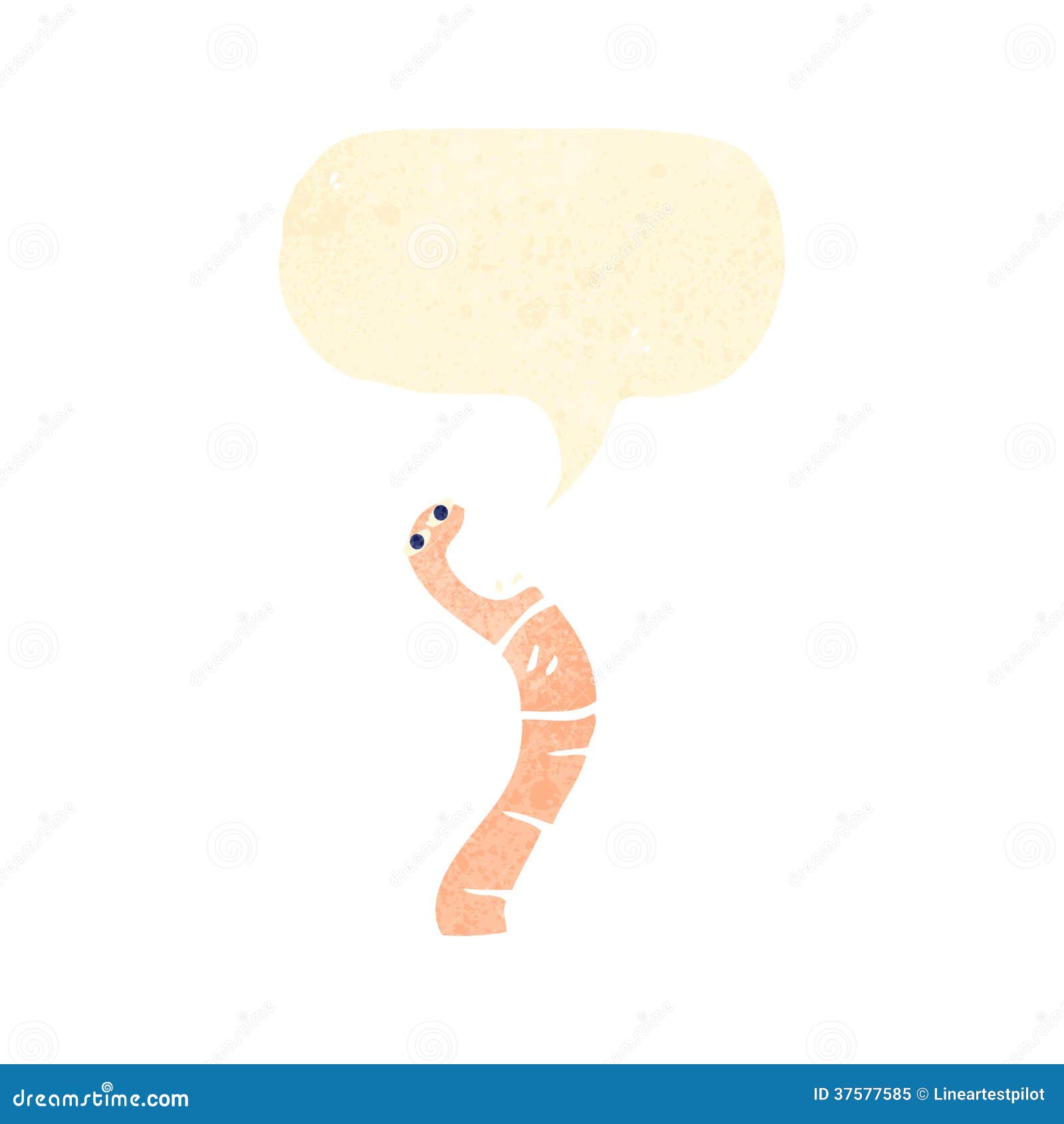 Retro cartoon worm stock vector. Illustration of worm - 37577585