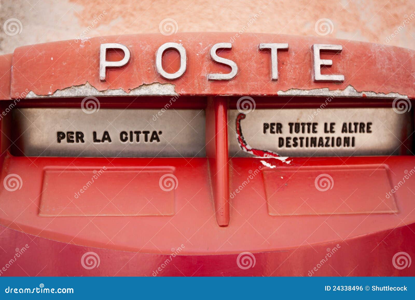 Retro Cassetta Postale Della Vecchia Annata Fotografia Stock - Immagine ...