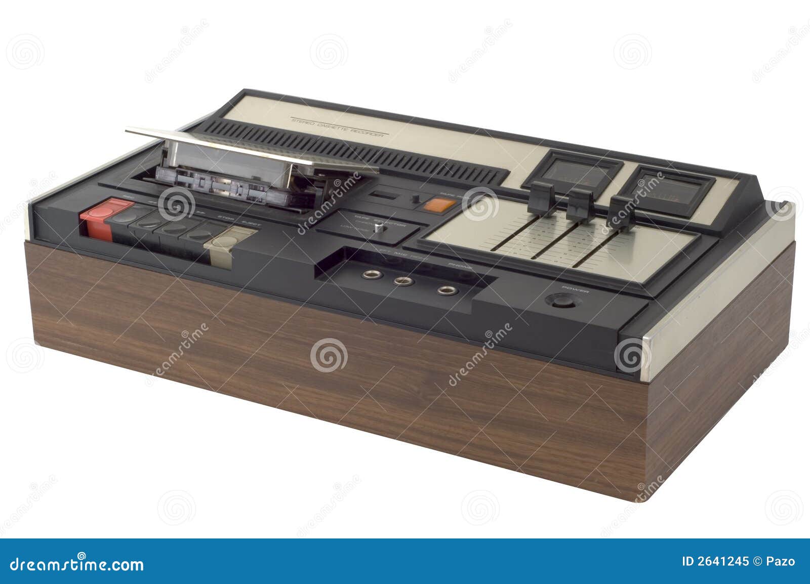 Retro cassette recorder stock image. Image of save, recorder - 2641245