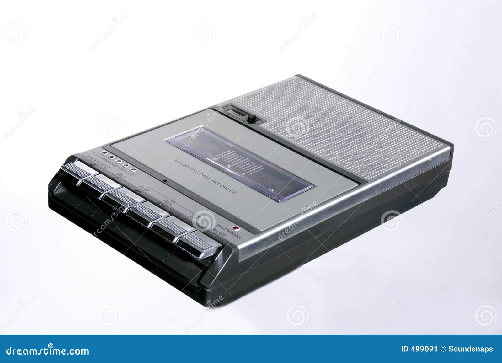 Retro Cassette recorder stock image. Image of buttons, recorder - 499091