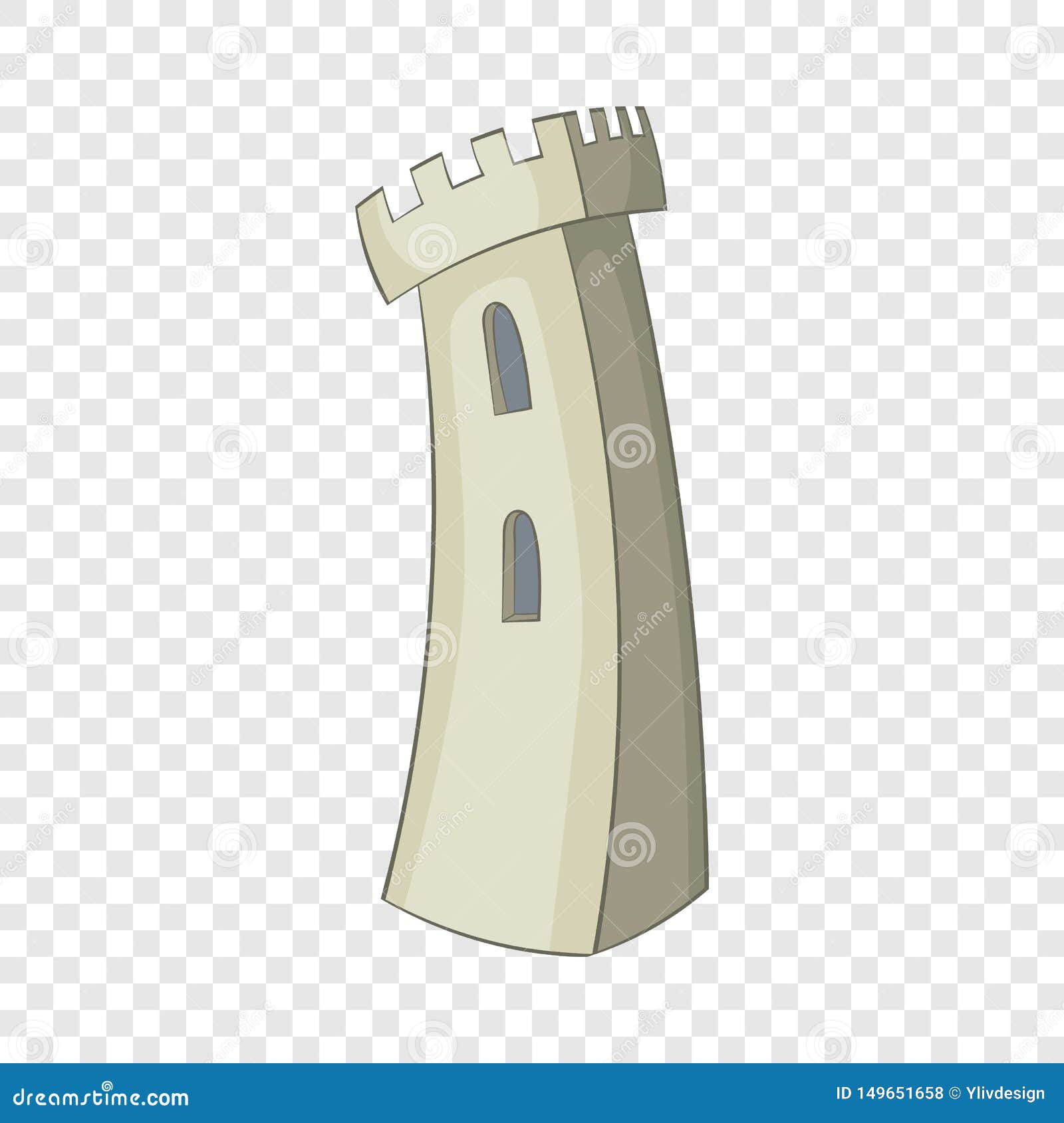Retro Castle Icon, Cartoon Style Vector Illustration | CartoonDealer ...