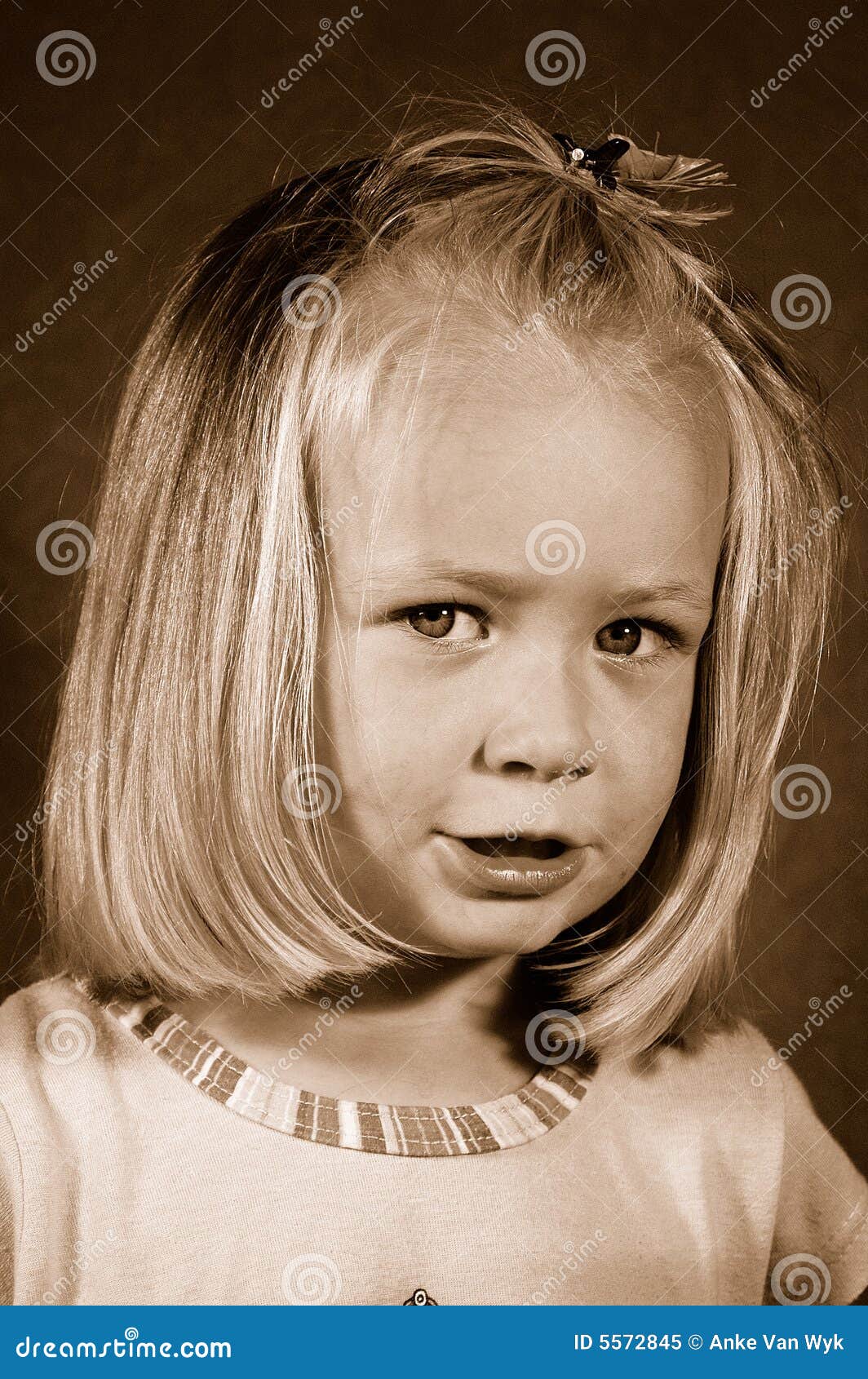 Retro child portrait stock image. Image of memorable, cute - 5572845