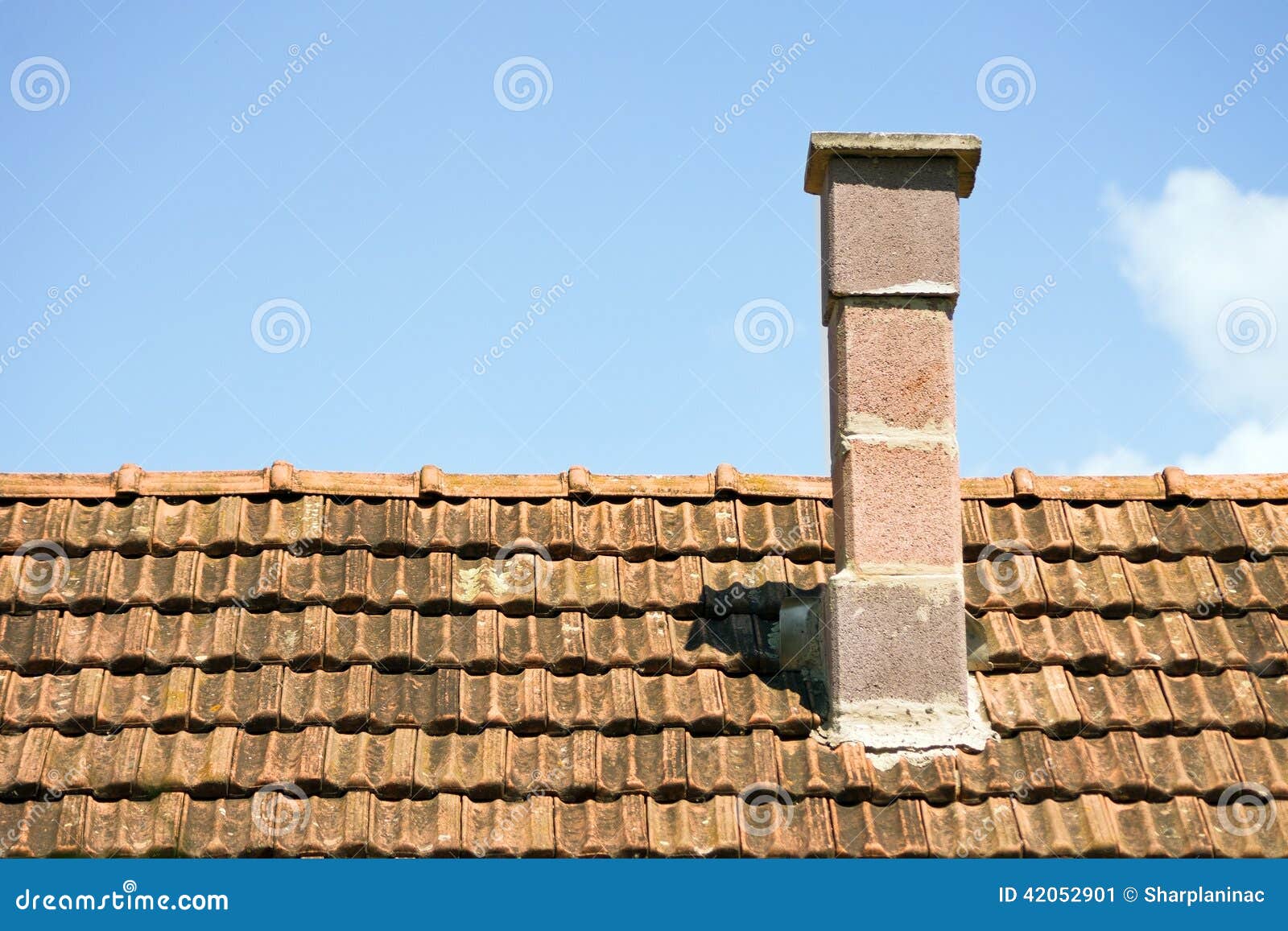 Retro chimney stock image. Image of building, roof, chimney - 42052901