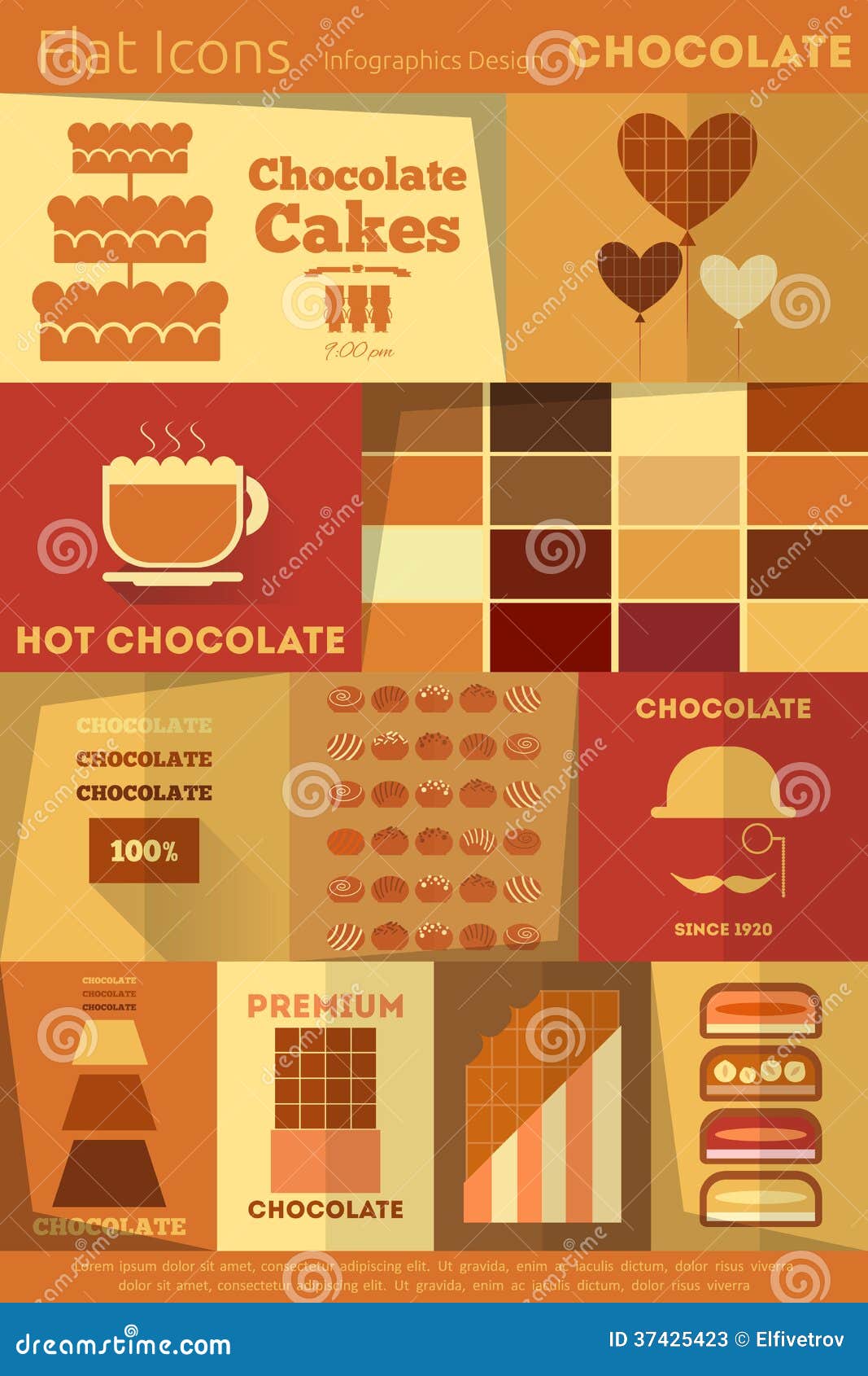 Retro Chocolate collection stock vector. Illustration of shop - 37425423