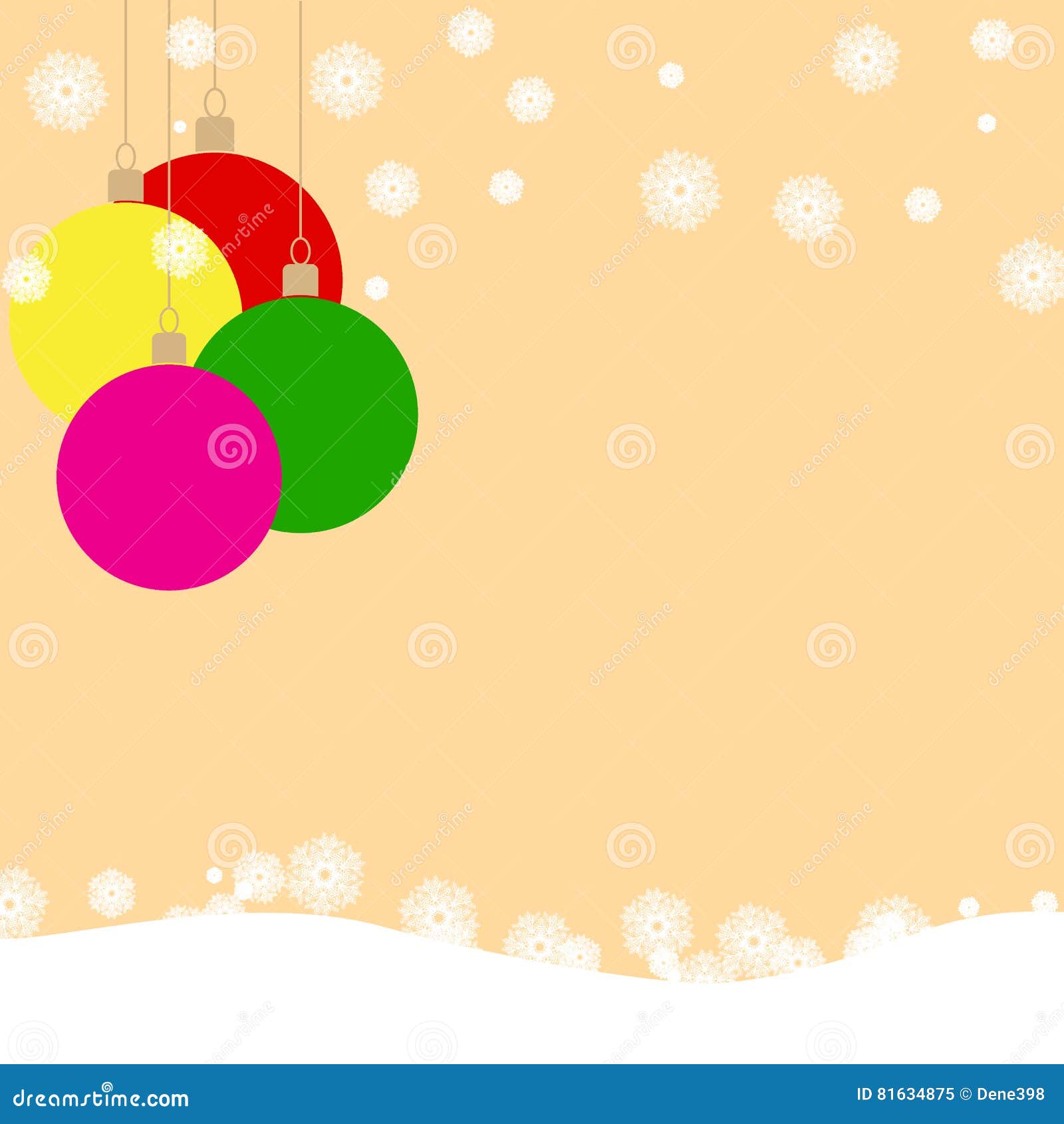 Retro Christmas Background. Vector Illustration Stock Vector ...