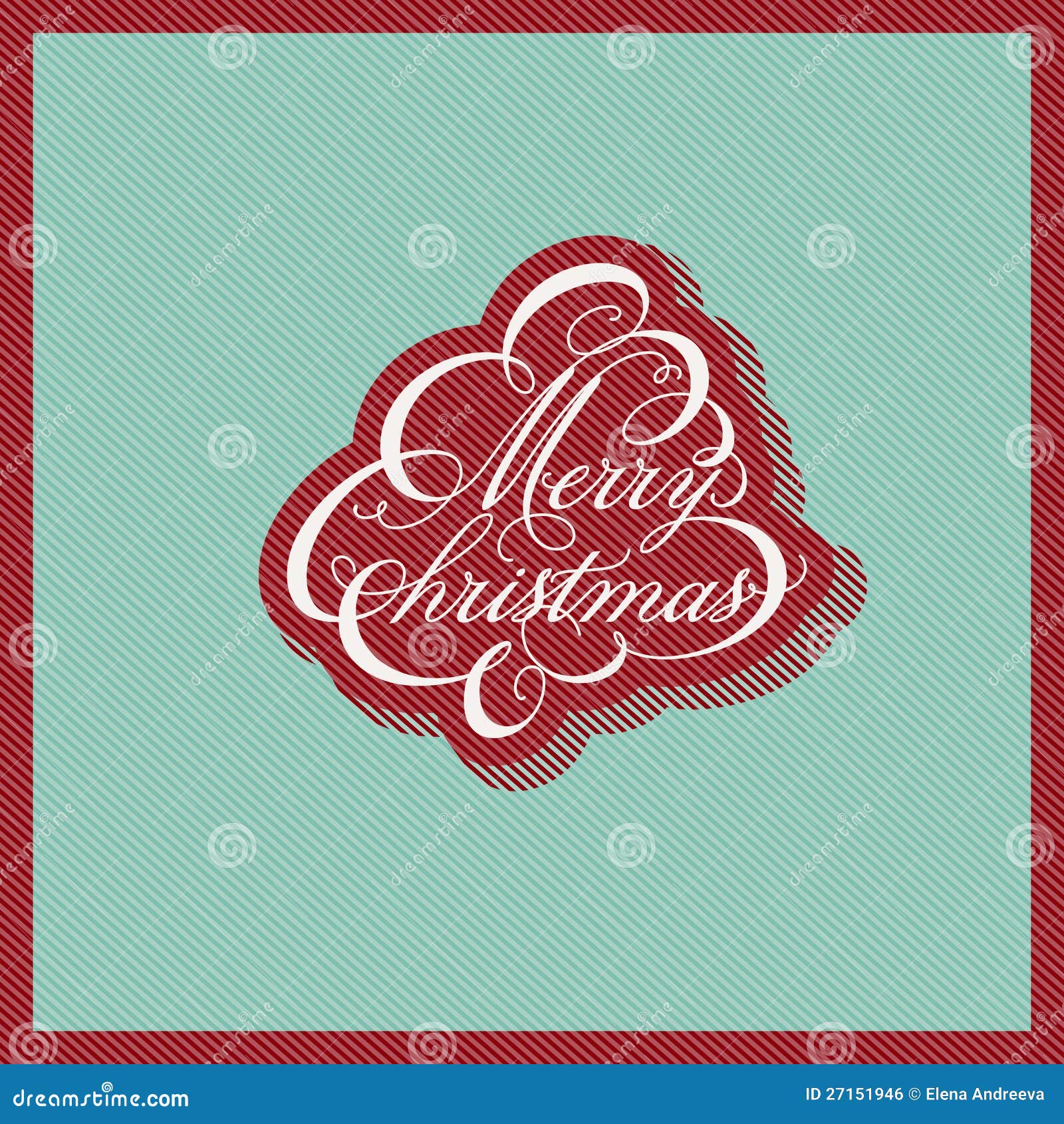 Retro Christmas Design. Vector Illustration. Stock Vector ...